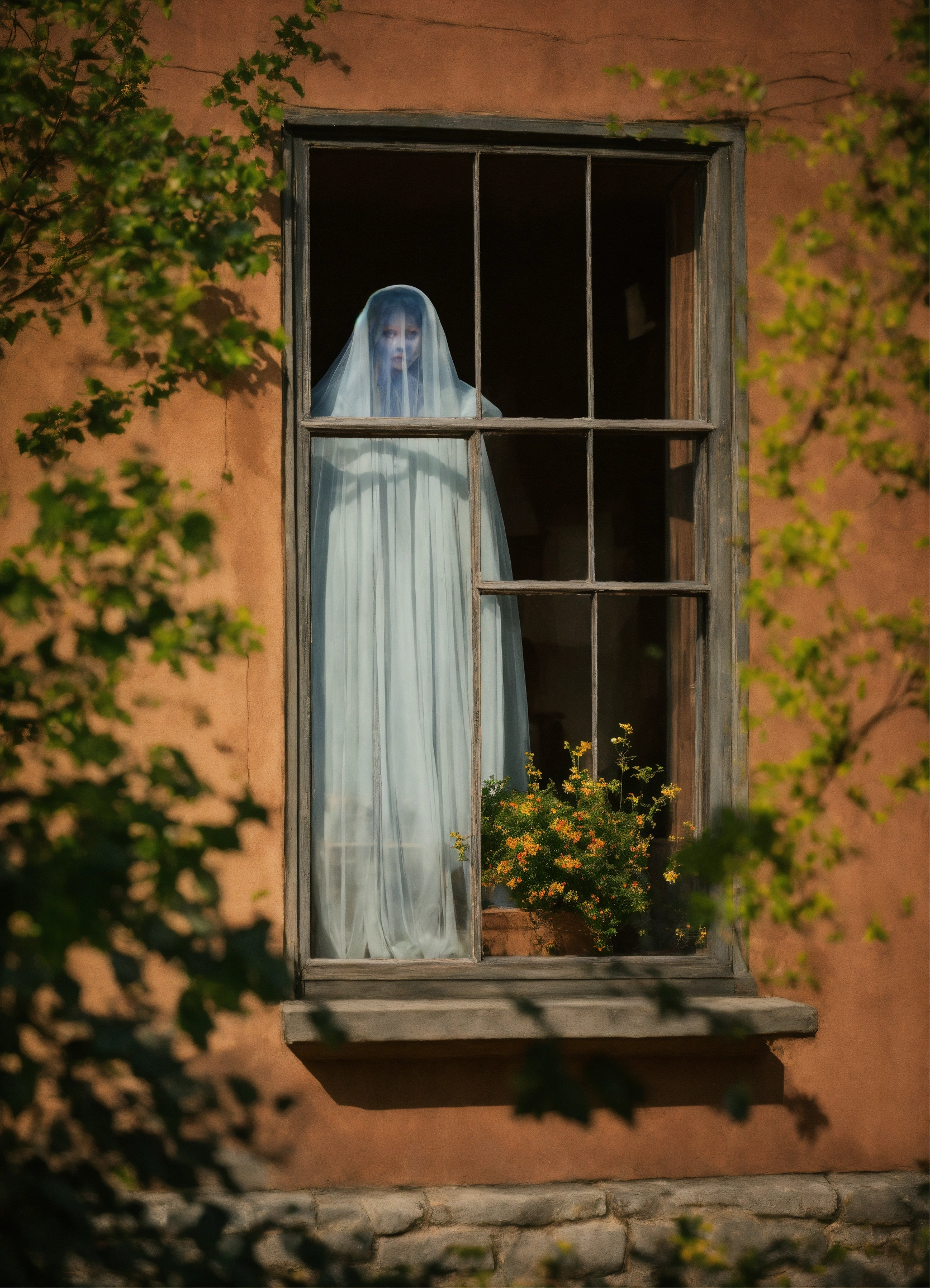 Lexica - Ghost of a woman through the window