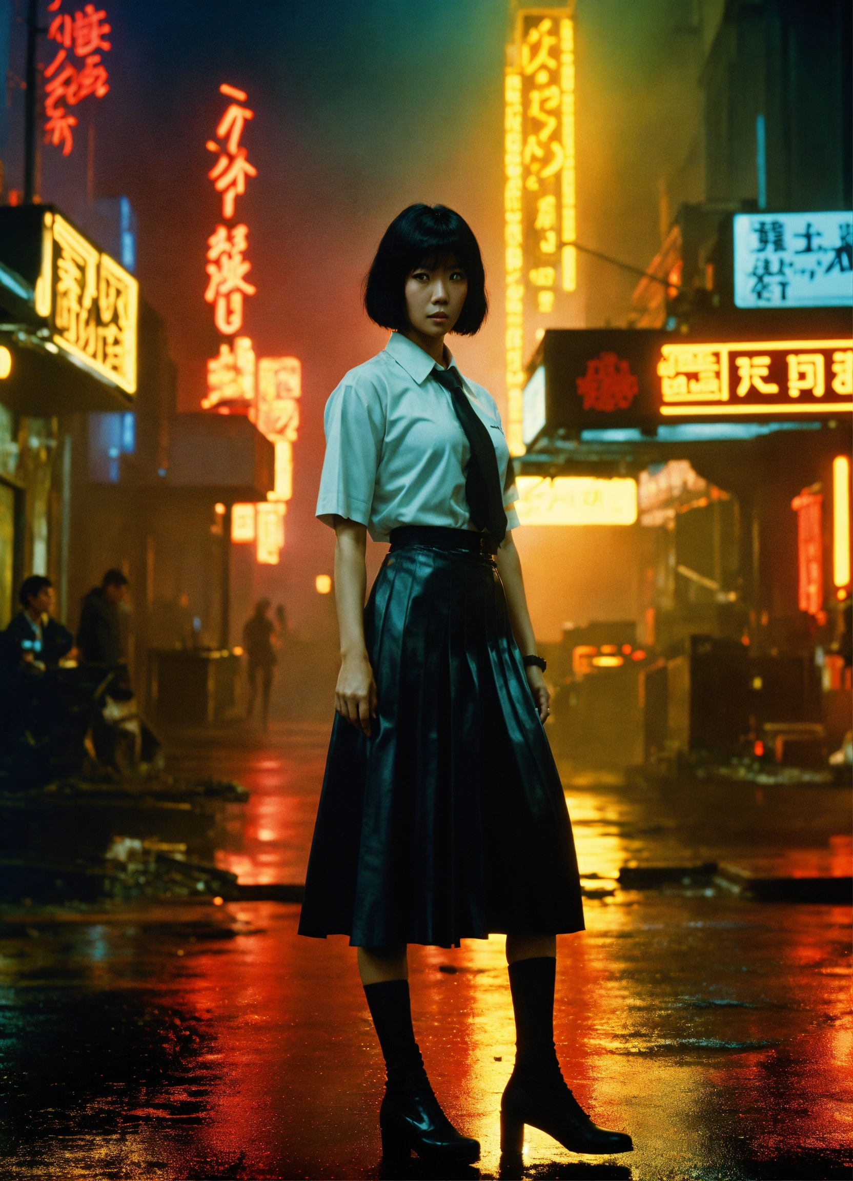 Lexica - Motoko Kusanagi in Blade Runner 1982, neo noir, cyberpunk ...