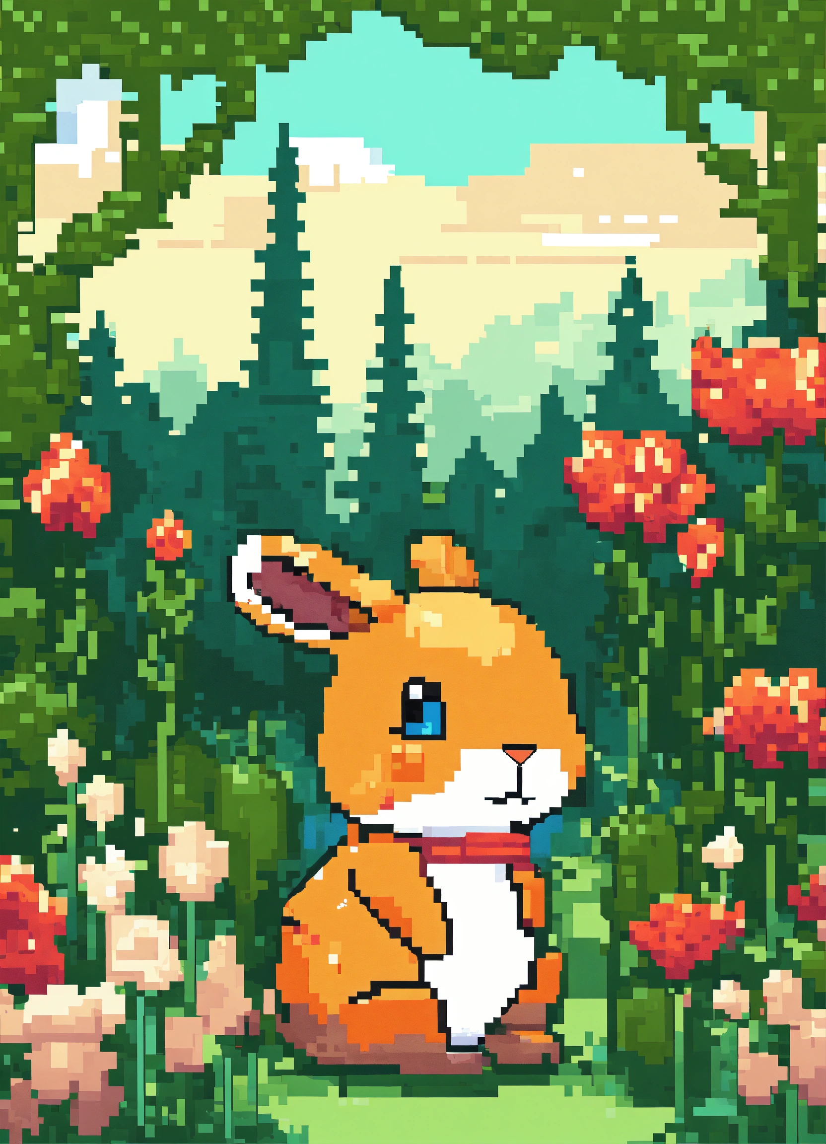 Lexica - Hello, bunny. He hops in the garden, finding a warm burrow to ...