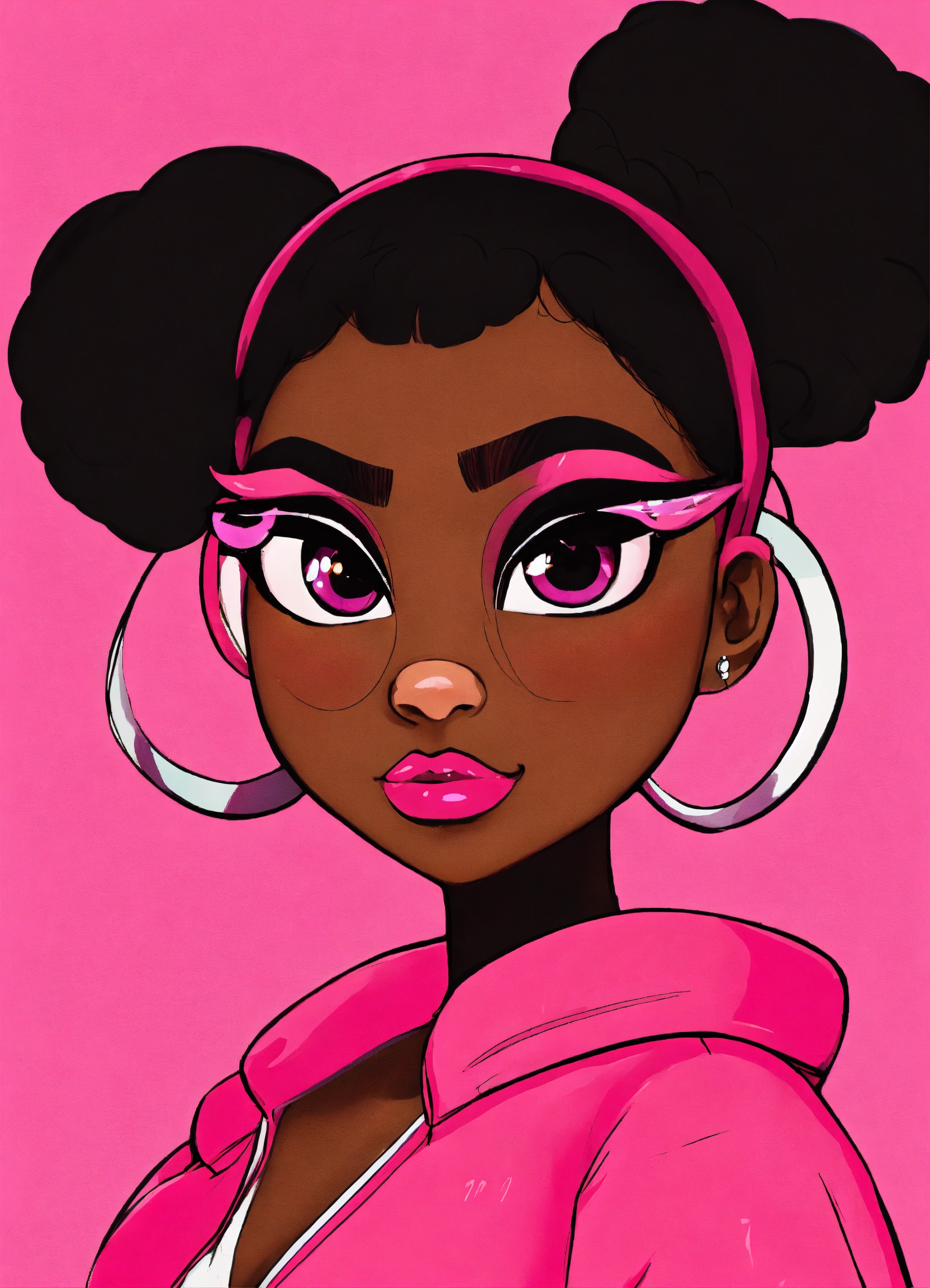 Lexica - Create a playful power puff girl inspired 4 black female ...