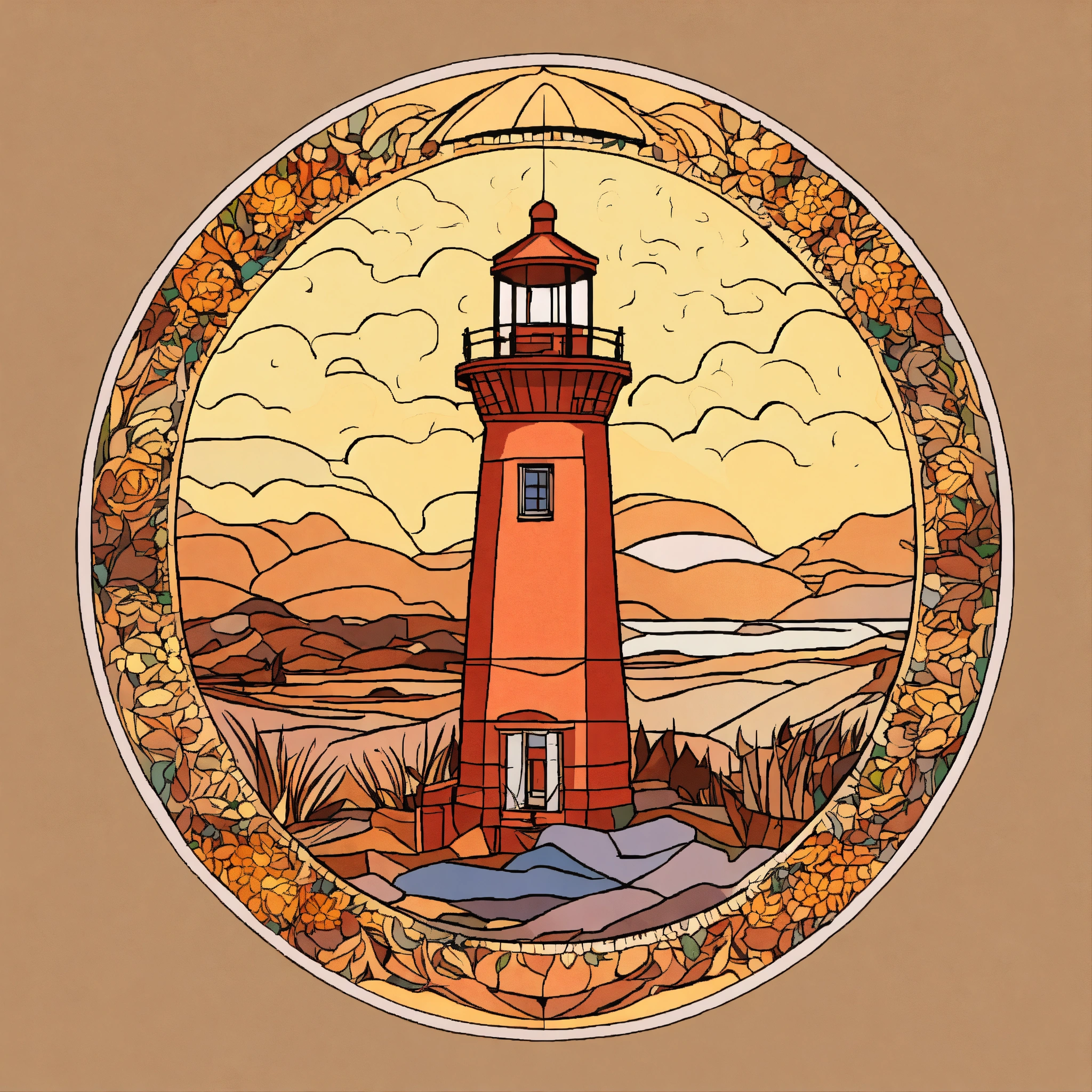 Lexica - Prairie lighthouse van gogh Mandalas, intricate detail, clear ...