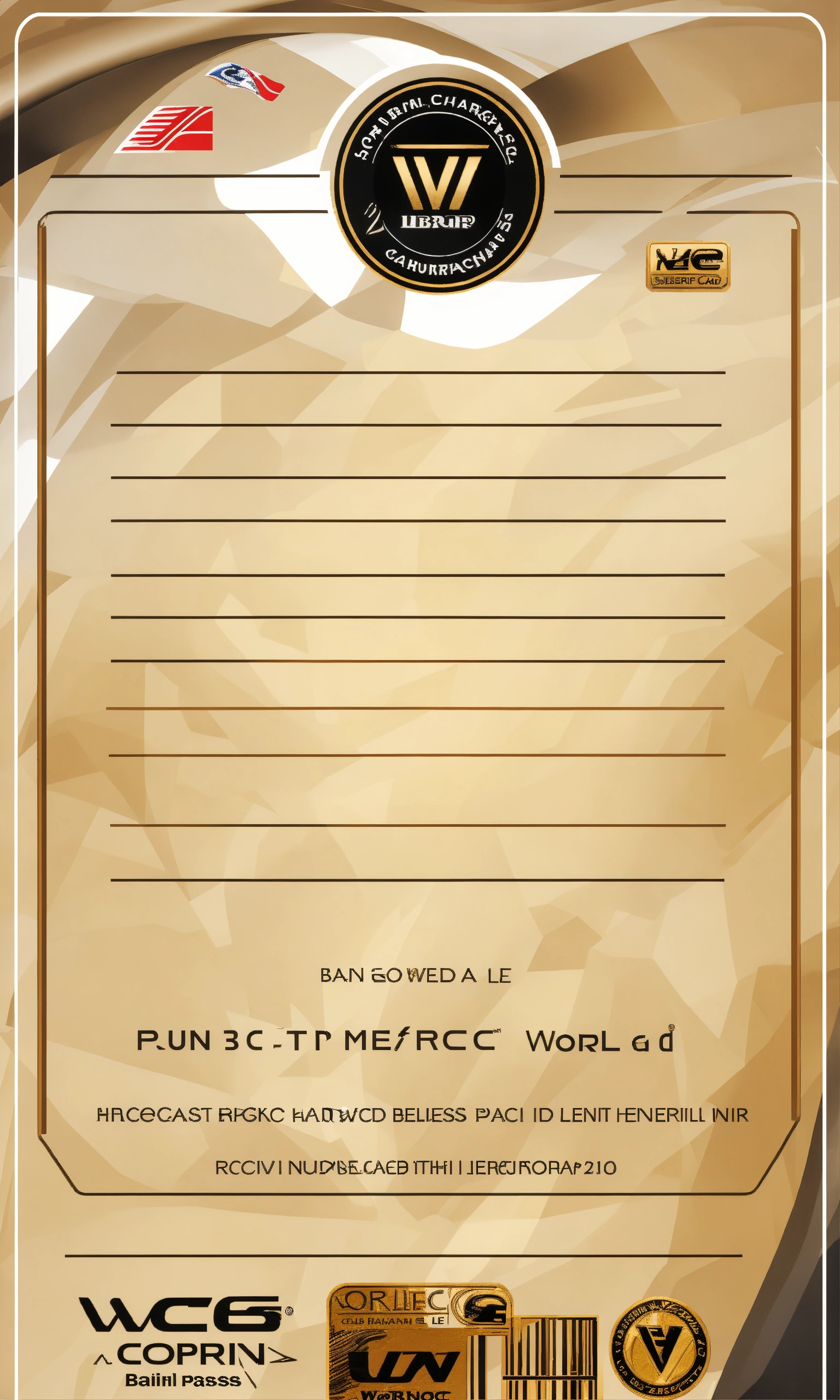 Lexica - WEC World endurance championship card VIP ID pass background ...