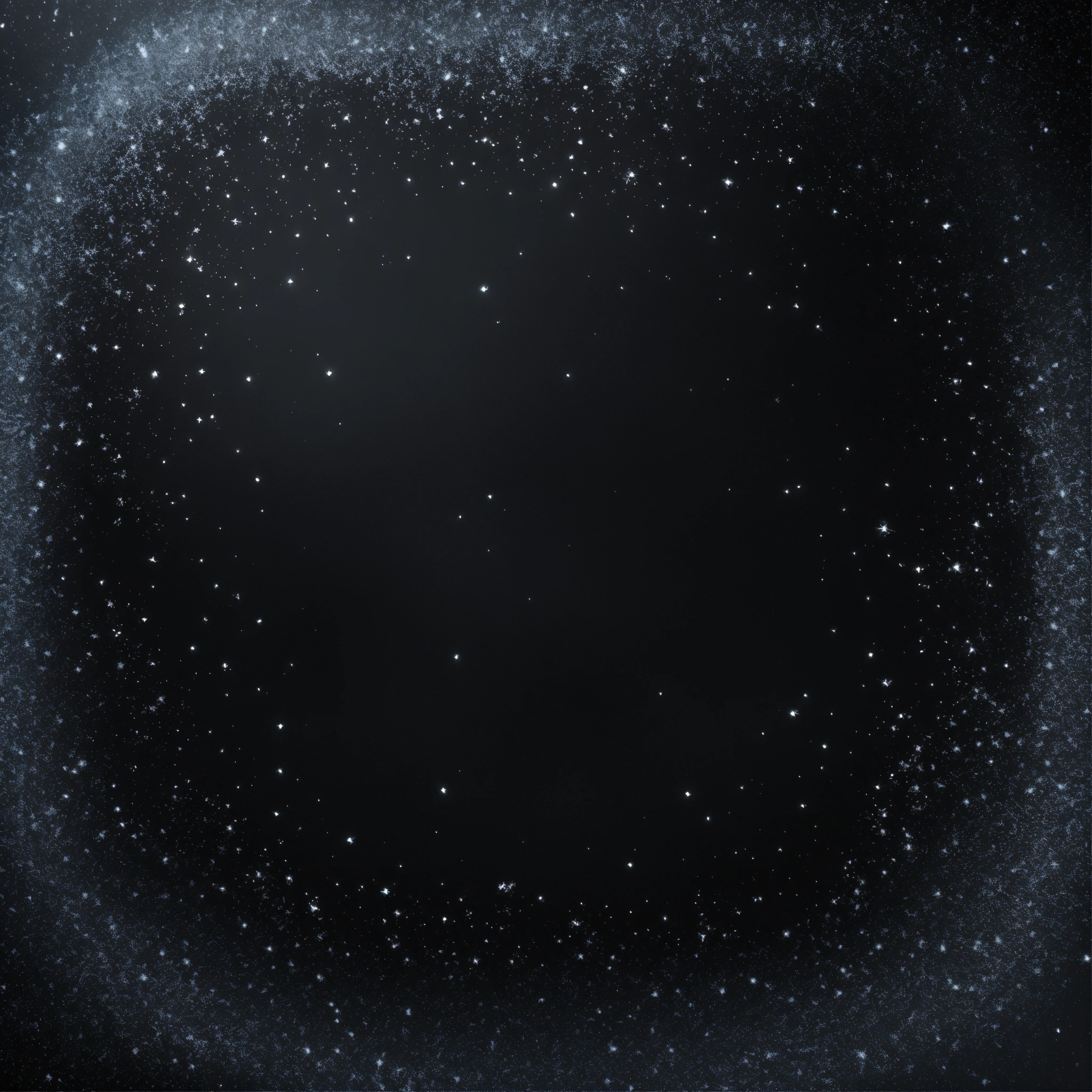 Lexica - Pure black background, overlay of crystal frost