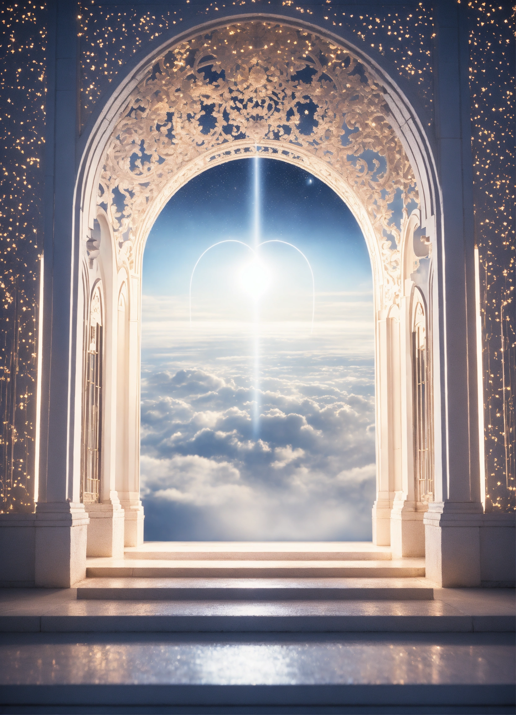 Lexica - A white space environment. This image is fantasy and conveys ...