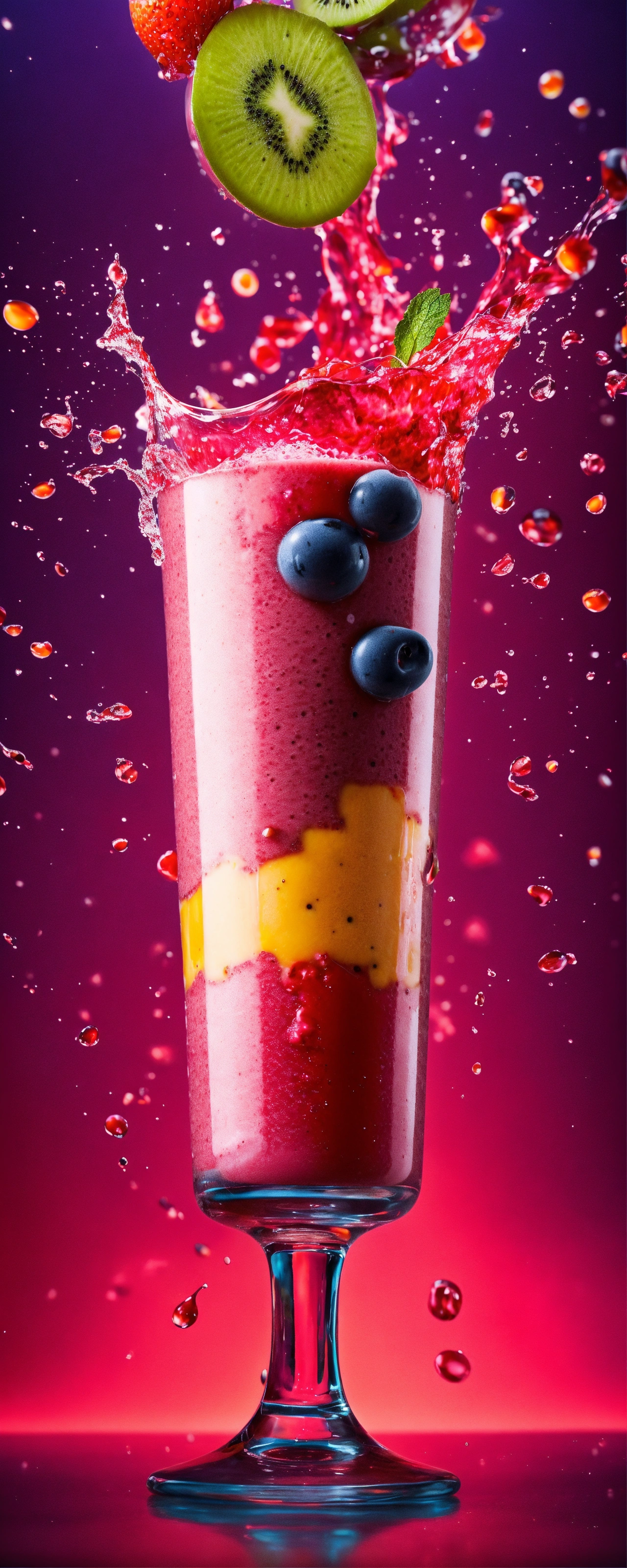 Lexica - Smoothies, Healthy and vibrant smoothie. Capture dramatic ...