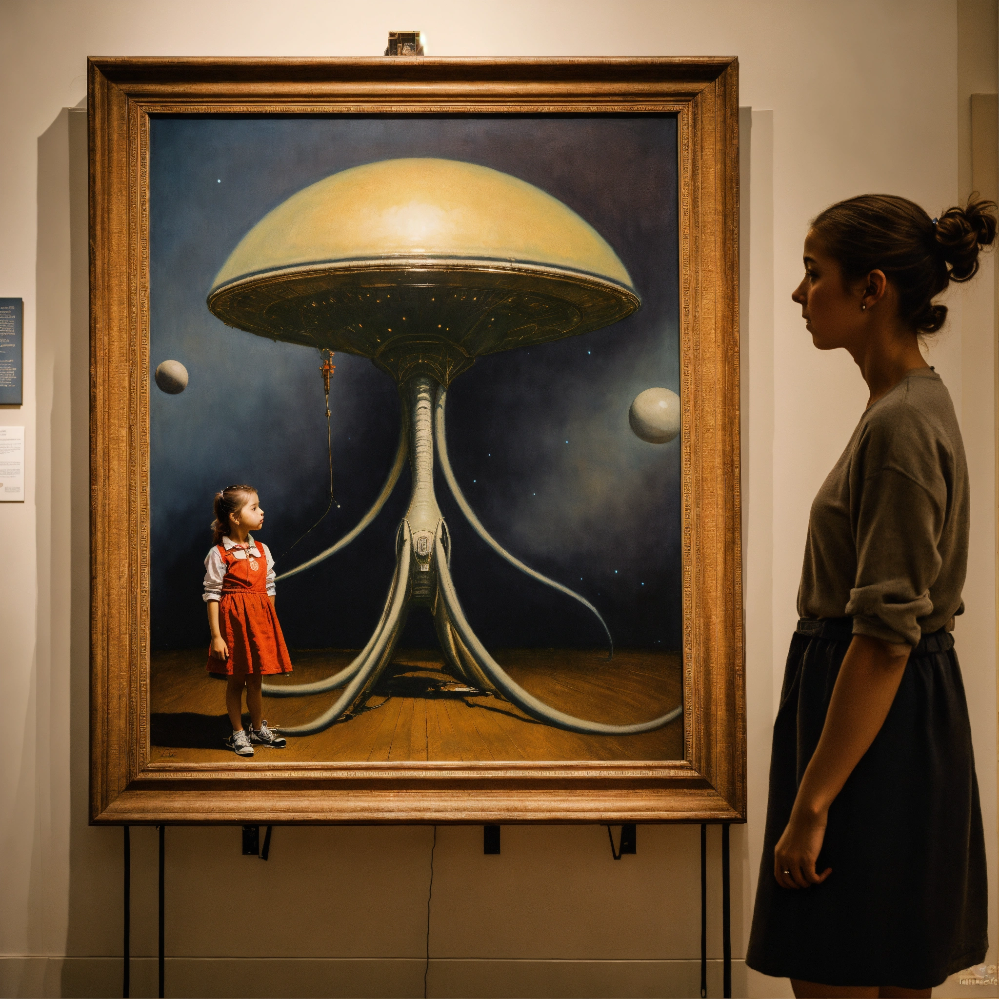 Lexica - A realistic photograph of a Norman Rockwell painting, a girl ...