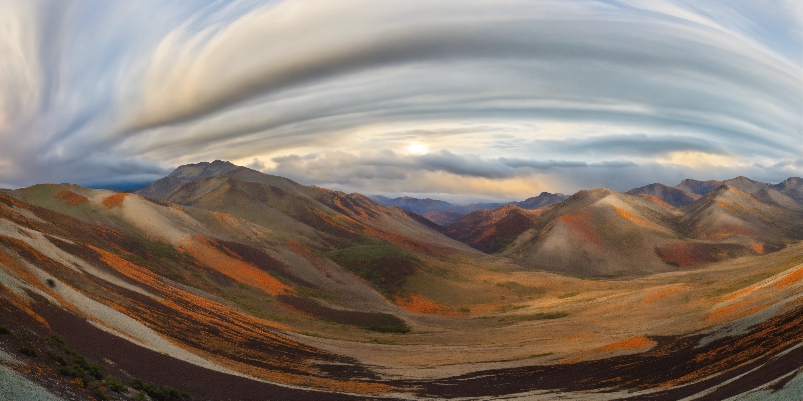 Lexica - Cloudy swirl in the sky, creating a symphony of hues and tones ...