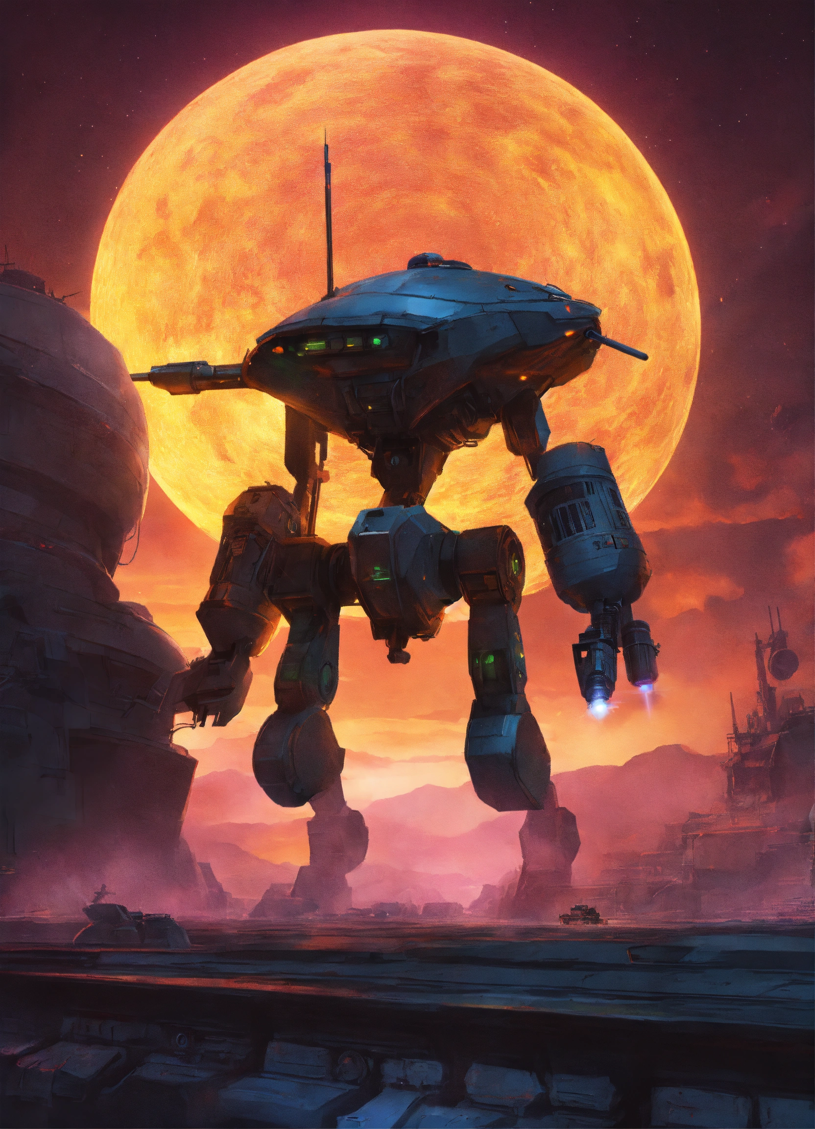 Lexica - An alien tank armed with a gun that shoots astral energy beams