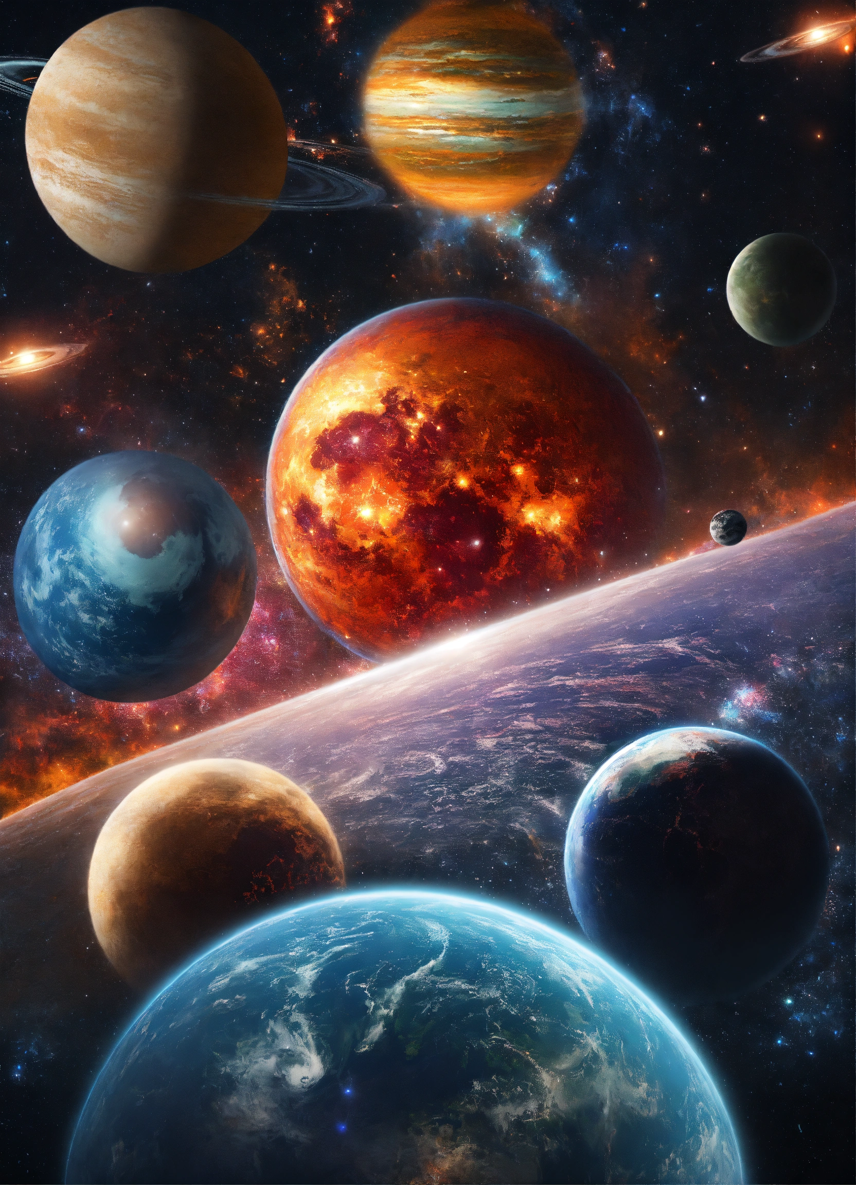 Lexica - Multiple different universes lined up next to each other