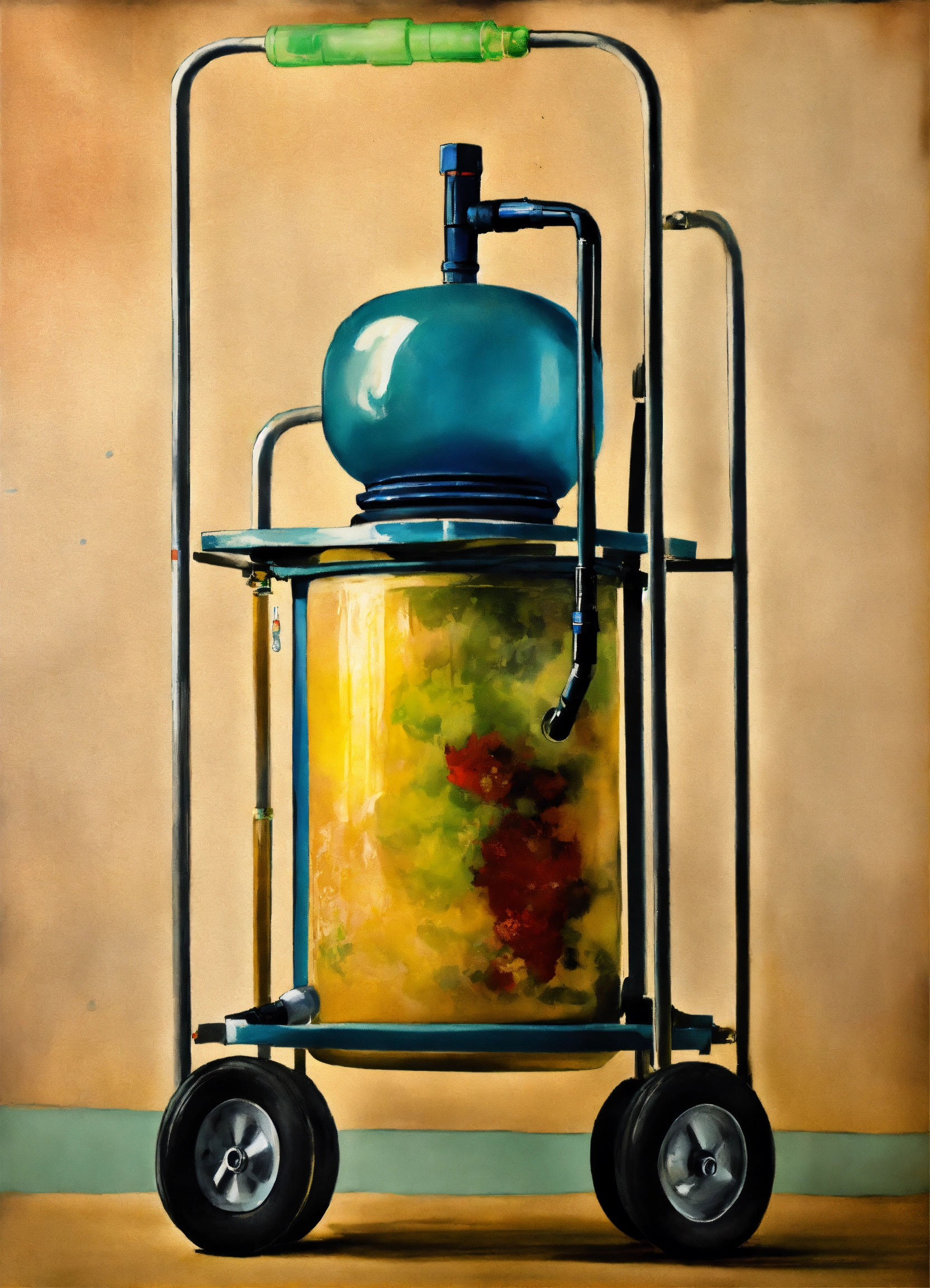 Lexica - Concept art of oxygen tank and nasogastric tubenose tube ...