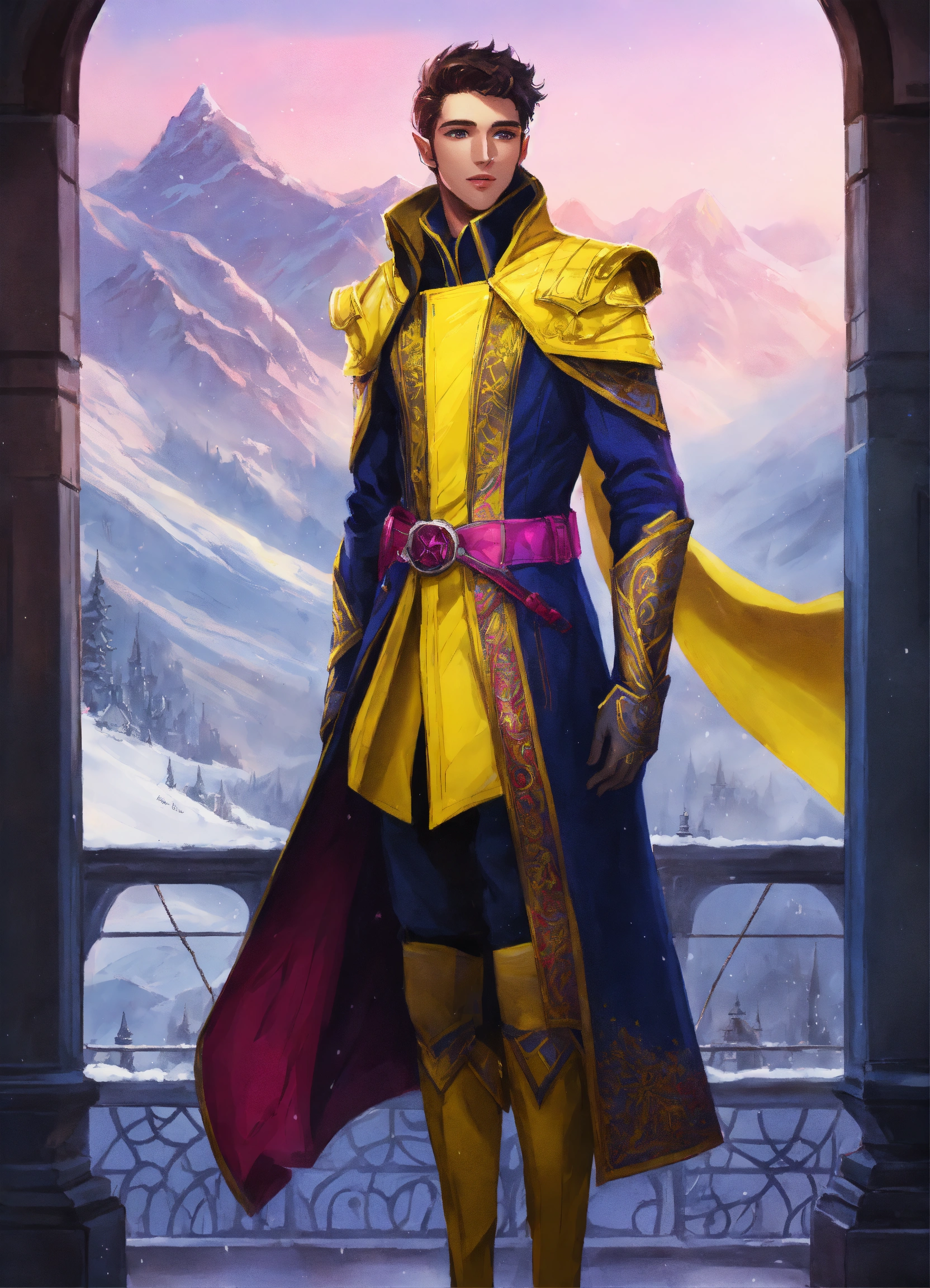 Lexica - Full body drawing of a sci fi high elf, royalty, futuristic ...