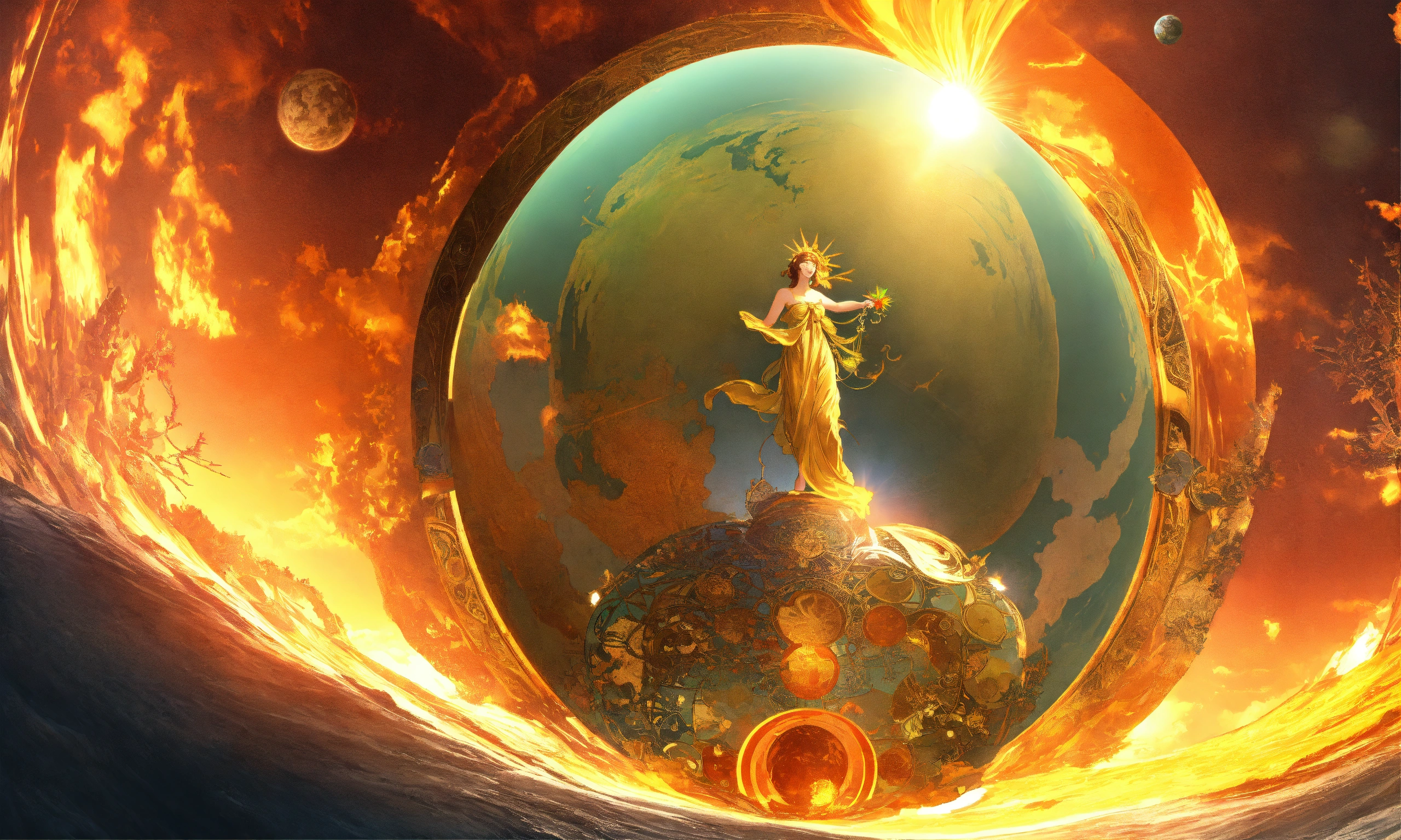 Lexica - Sun and earth going through cycles of creation and destruction ...