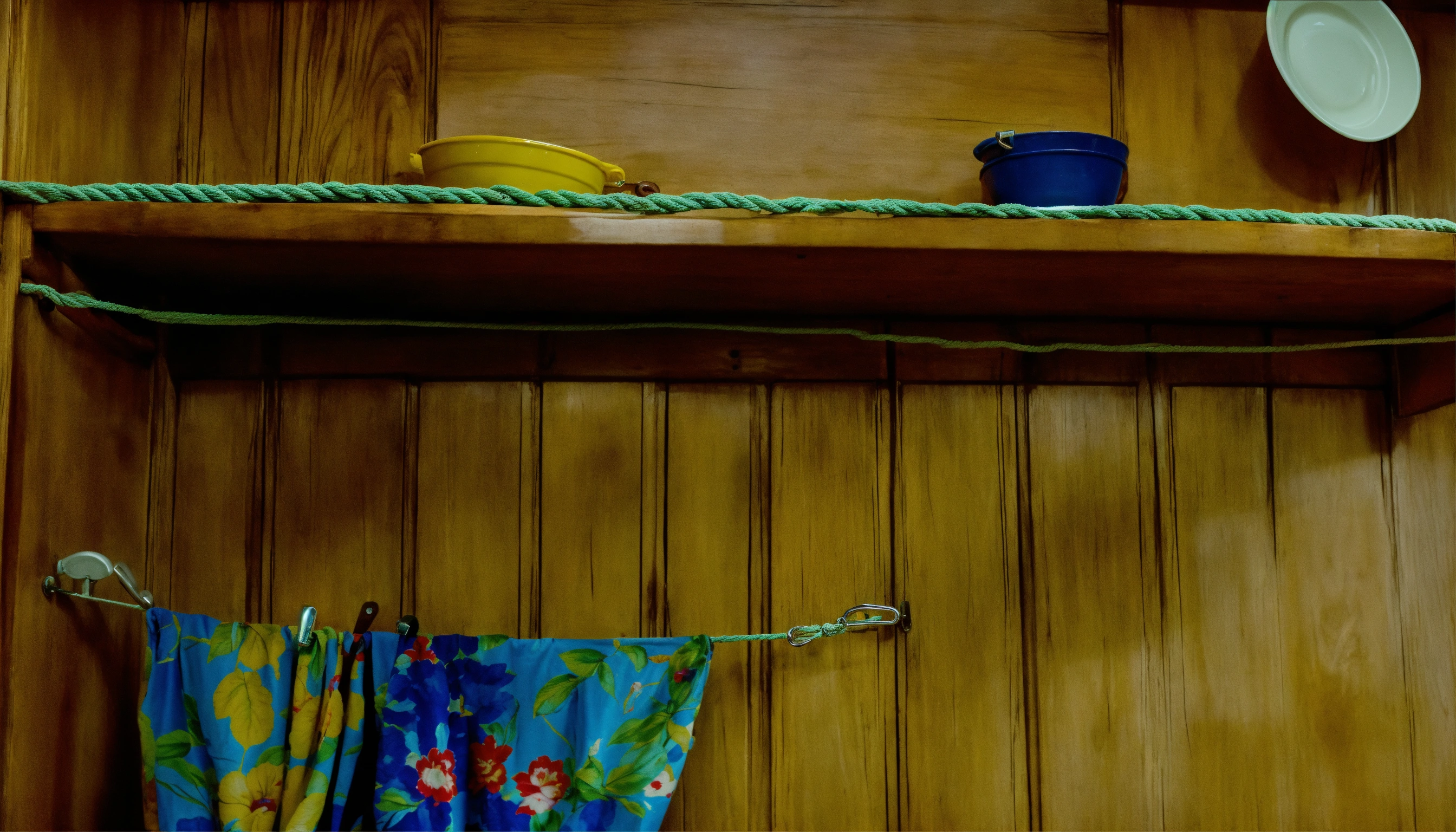 Lexica - Loose clothesline ropes in the kitchen of a typical old ...