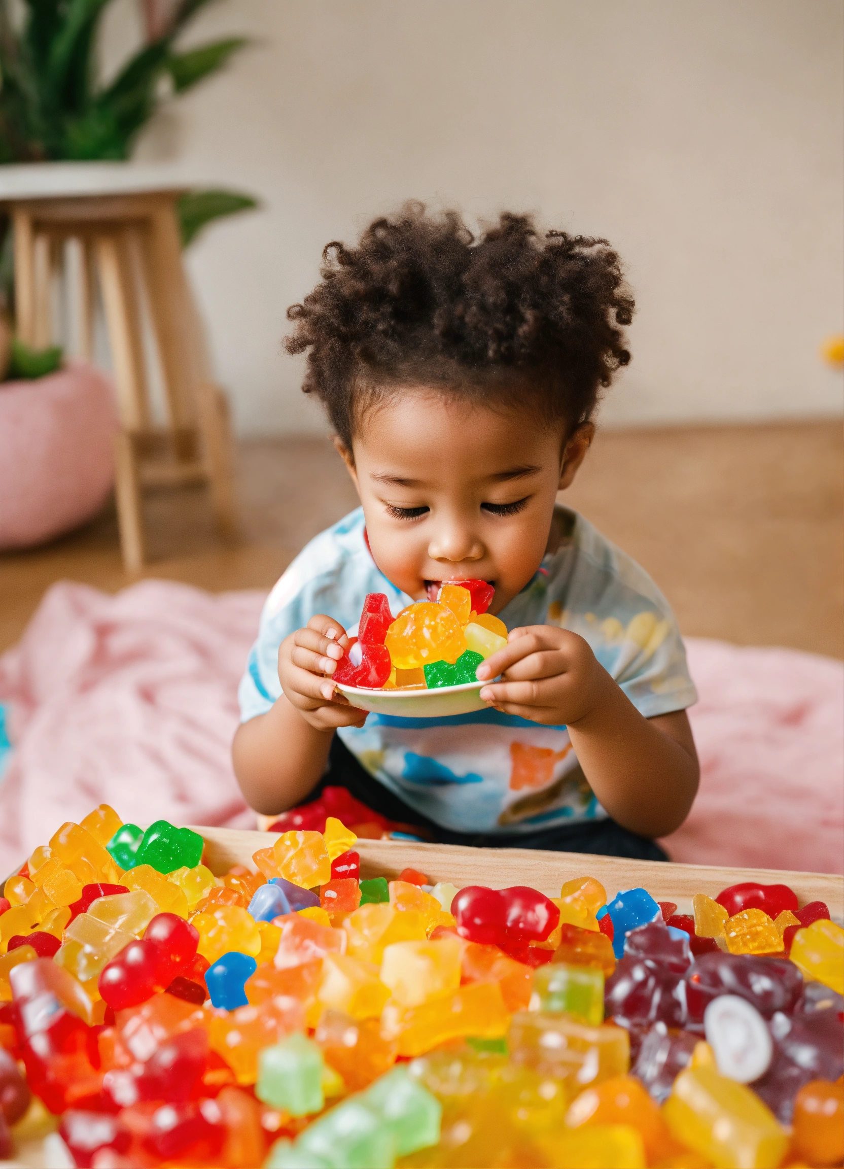 Lexica - Kids 5-7 years old play toys and eating gummies candies