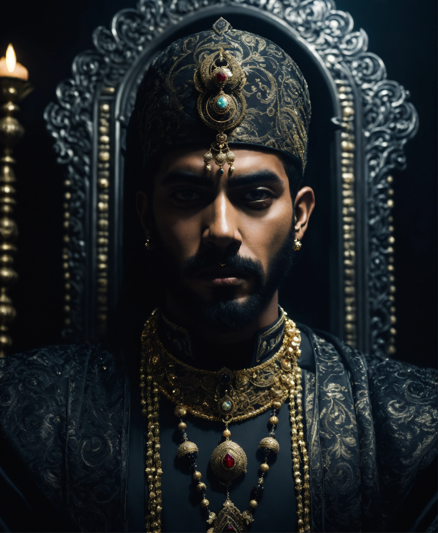 Lexica - Dark, mysterious and dramatic portrait of a young handsome ...