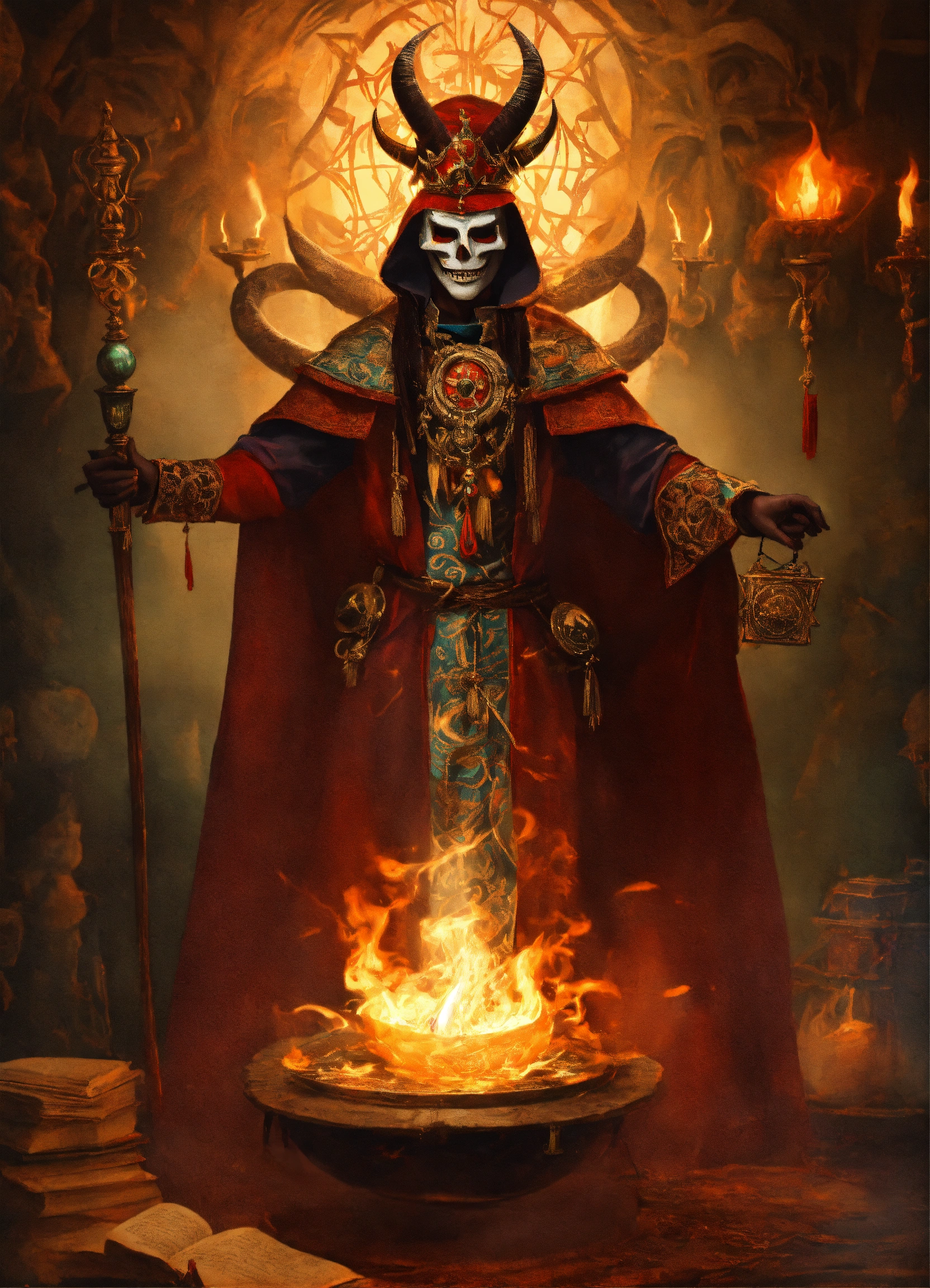 Lexica - Evil magician king summoning supernatural forces from an ...