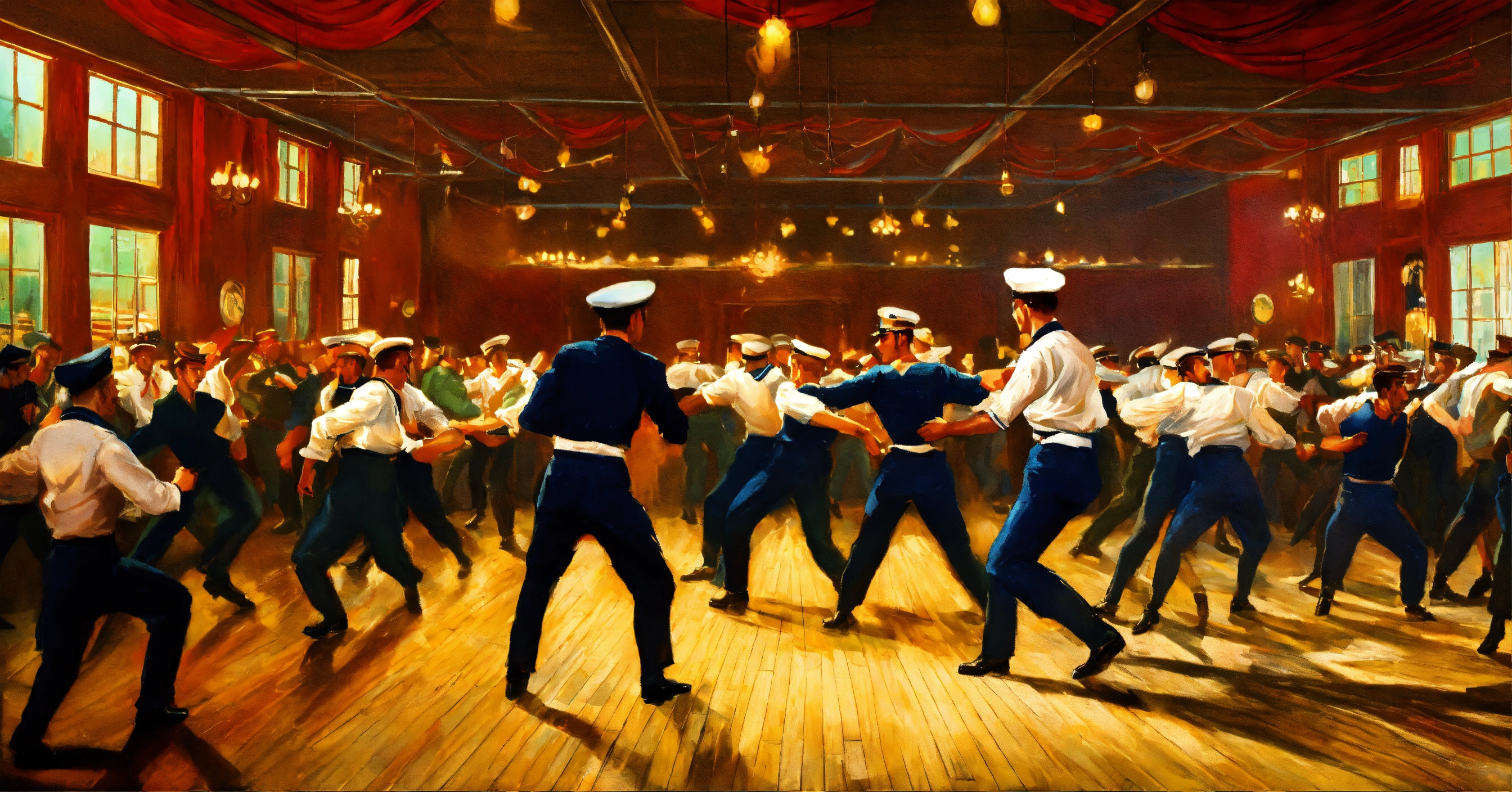 Lexica - Sailors fighting in a dance hall