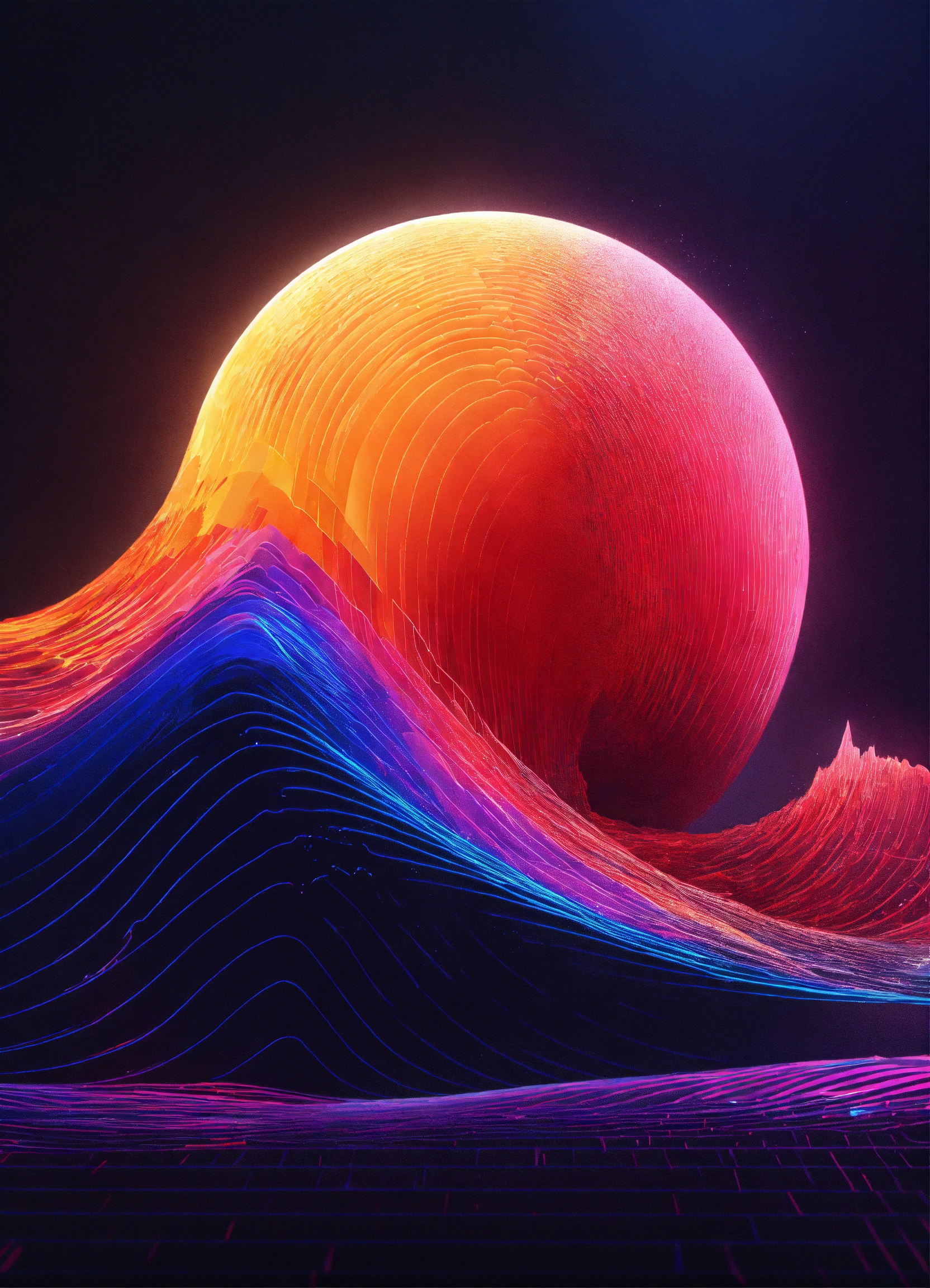 Lexica - Cool waveform display pixar, 8k, cartoon linear