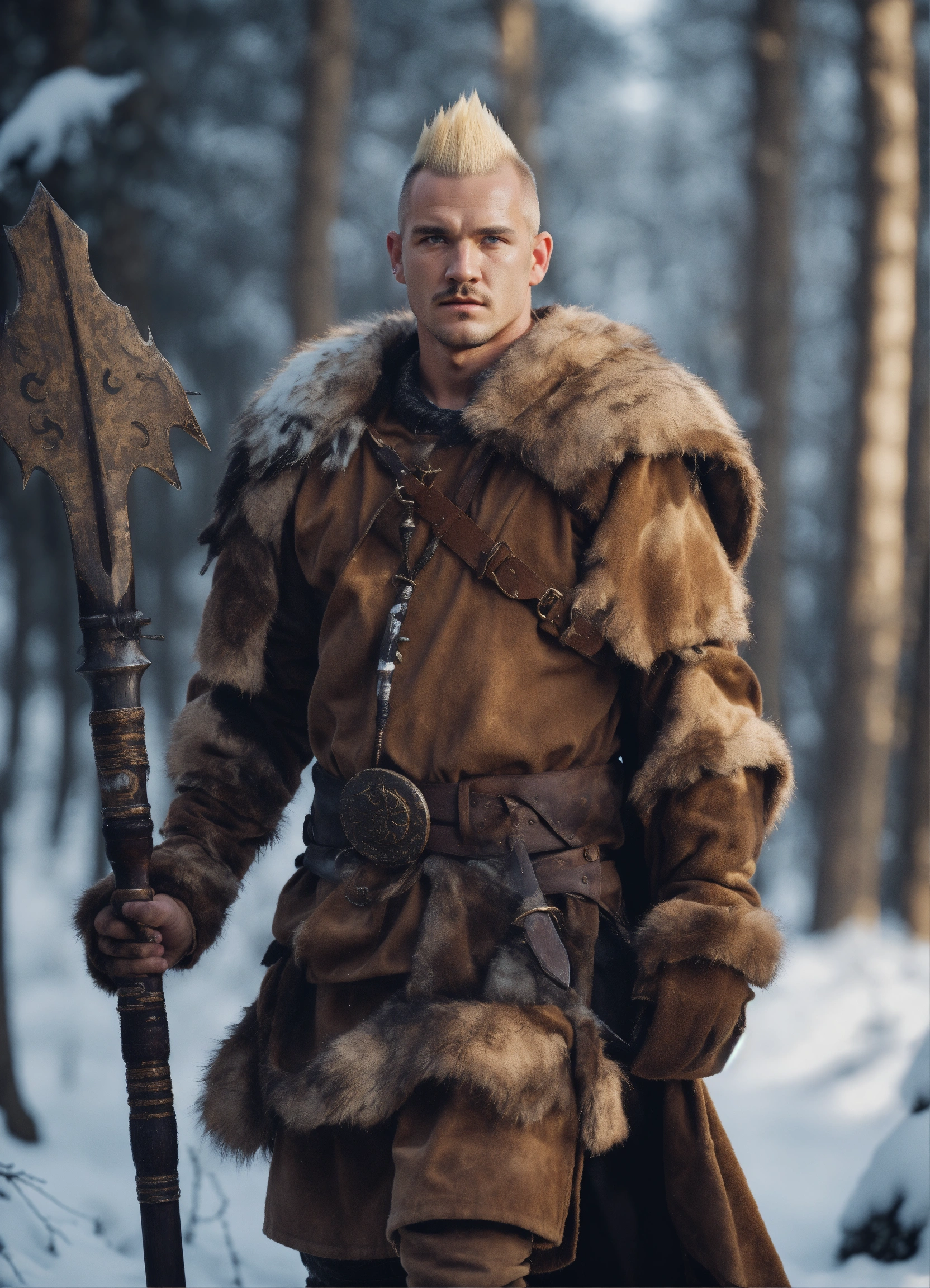 Lexica - Germanic barbarian man with a pointed nose and small ears. He ...