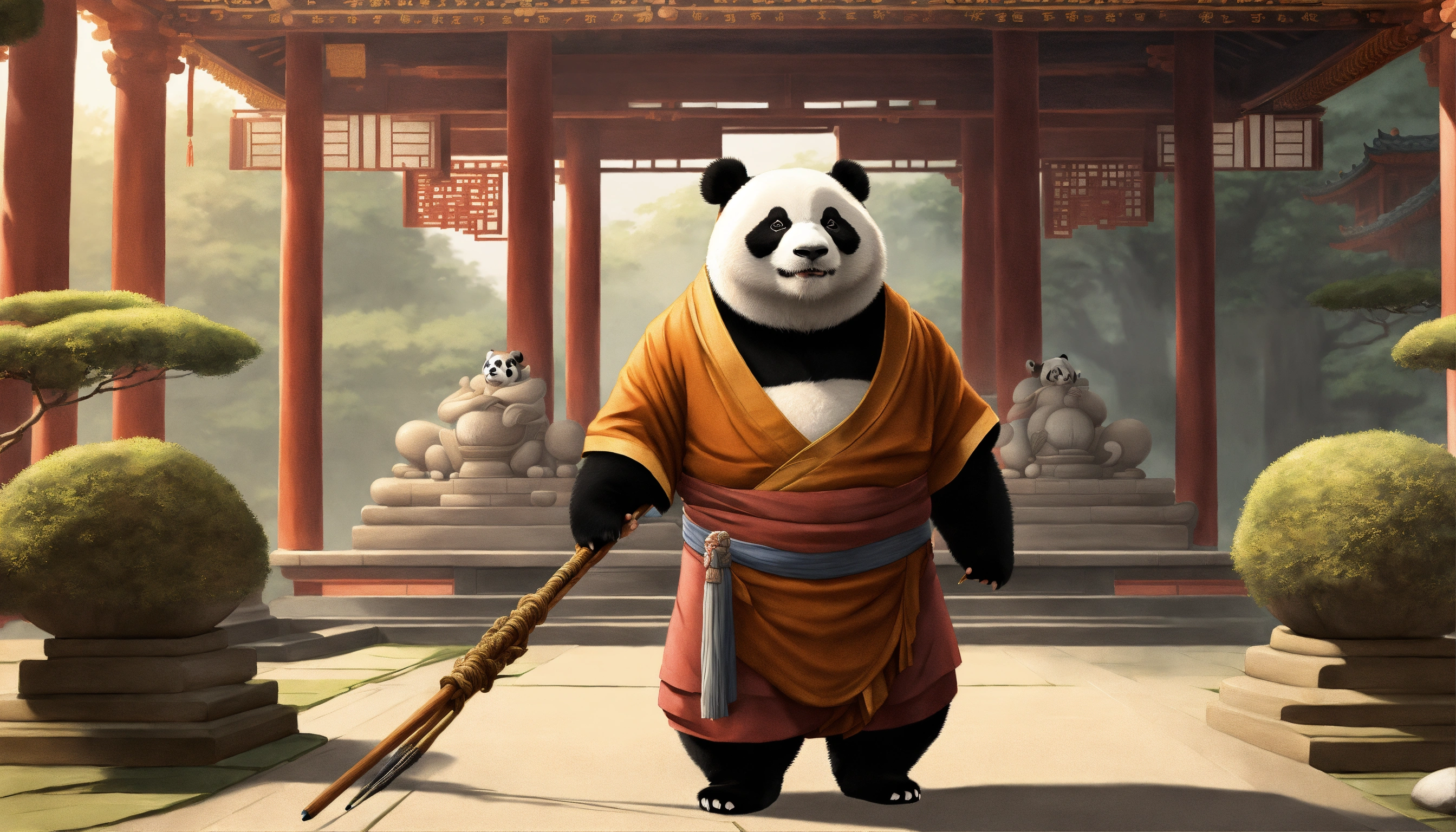 Lexica - Masterpiece, best quality, an anthropomorphic panda wearing a ...
