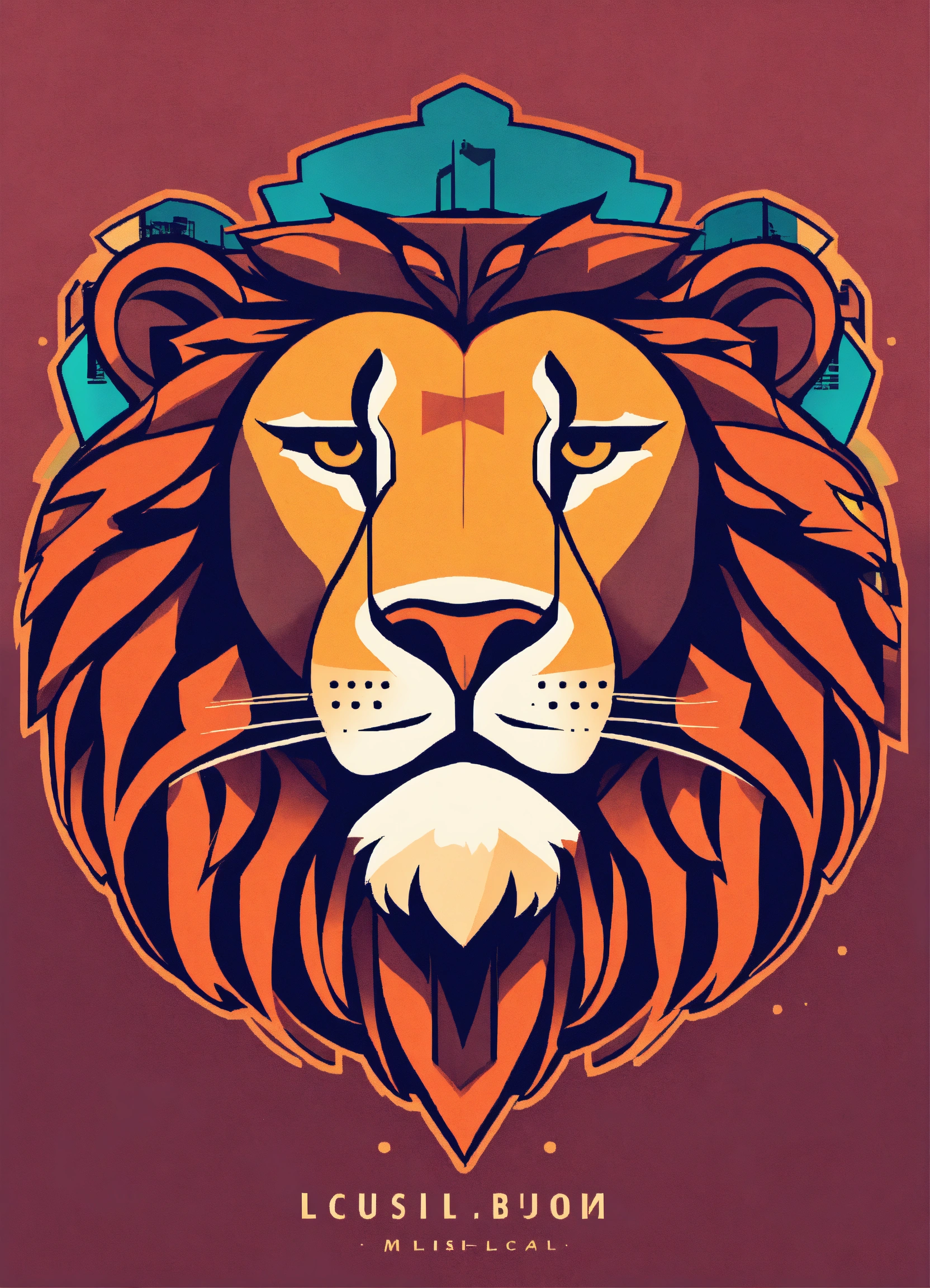 Lexica - A lion logo, for a youtube chanel named "musical lion ...
