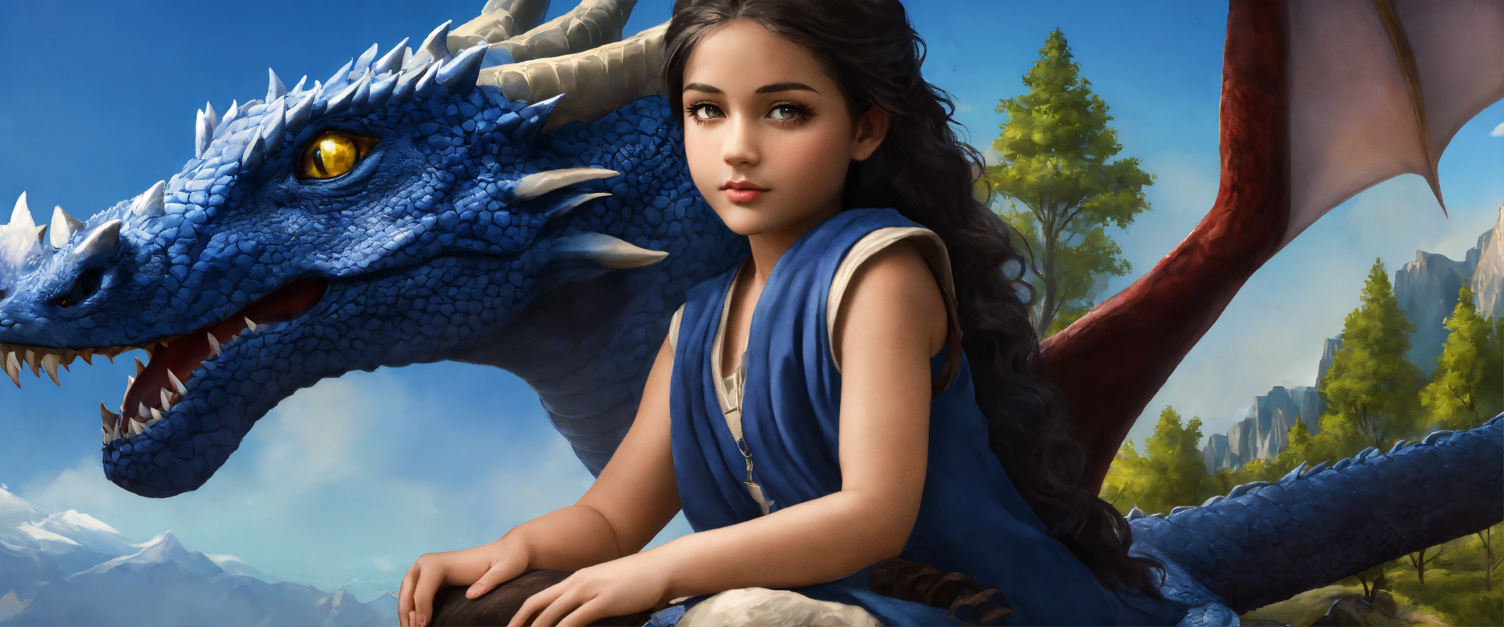 Lexica - A realistic looking indigo skin colored caucasian girl child ...