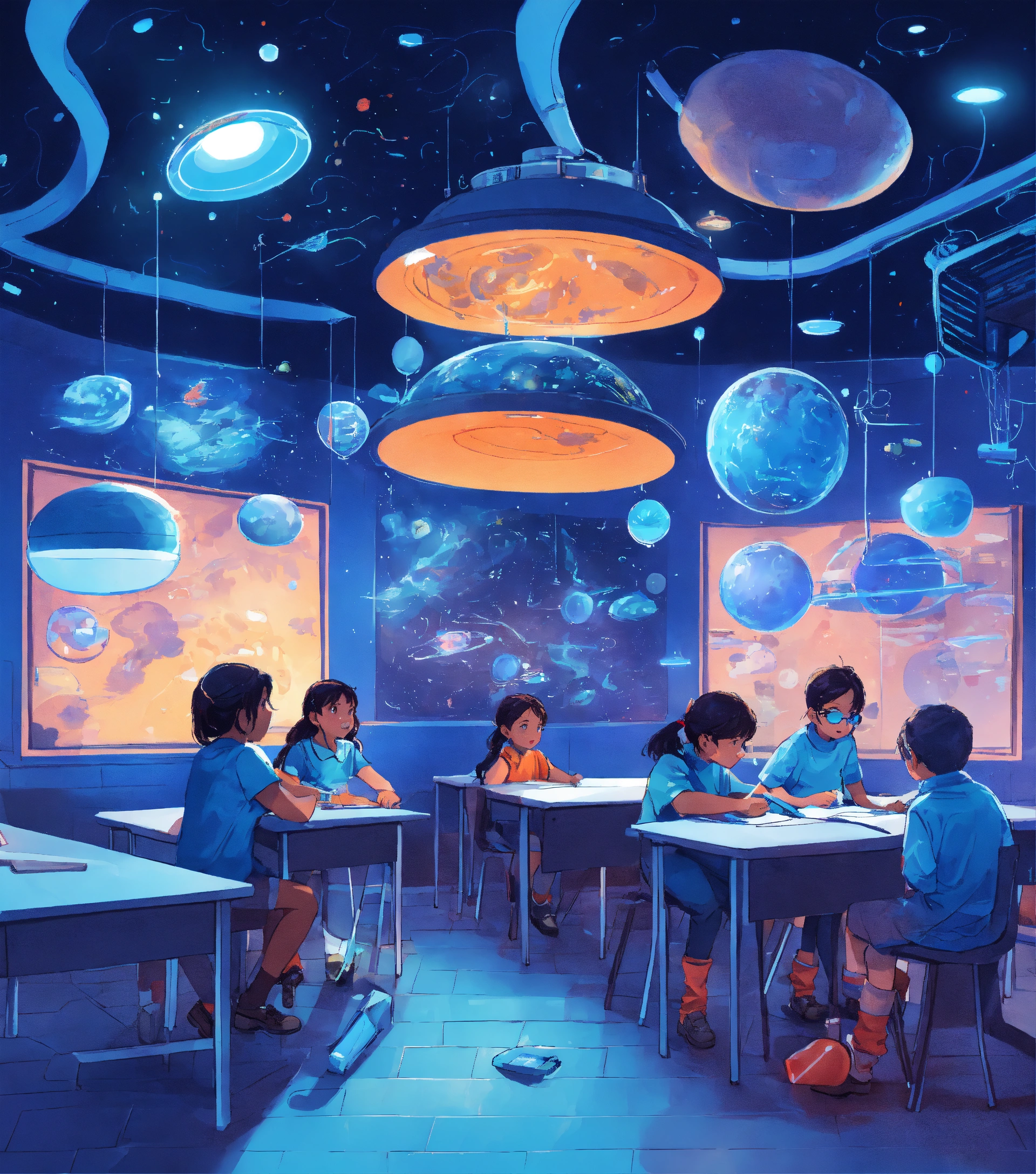 Lexica - Illustration,blue colors. future, mystic, science fiction ...