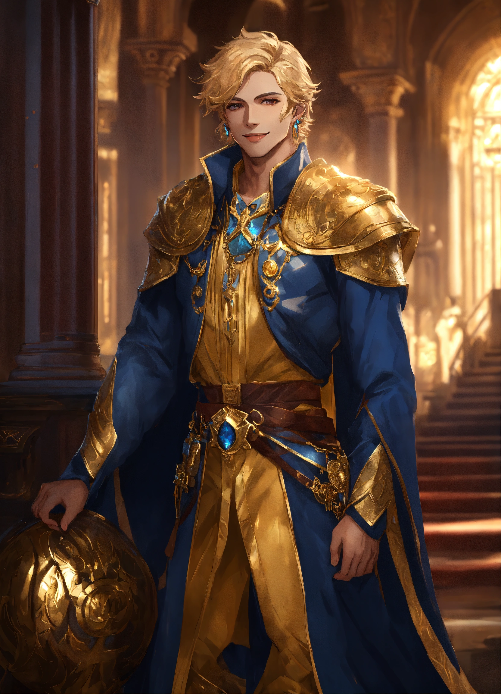 Lexica - Male aisimar full body portrait, pathfinder style, class ...