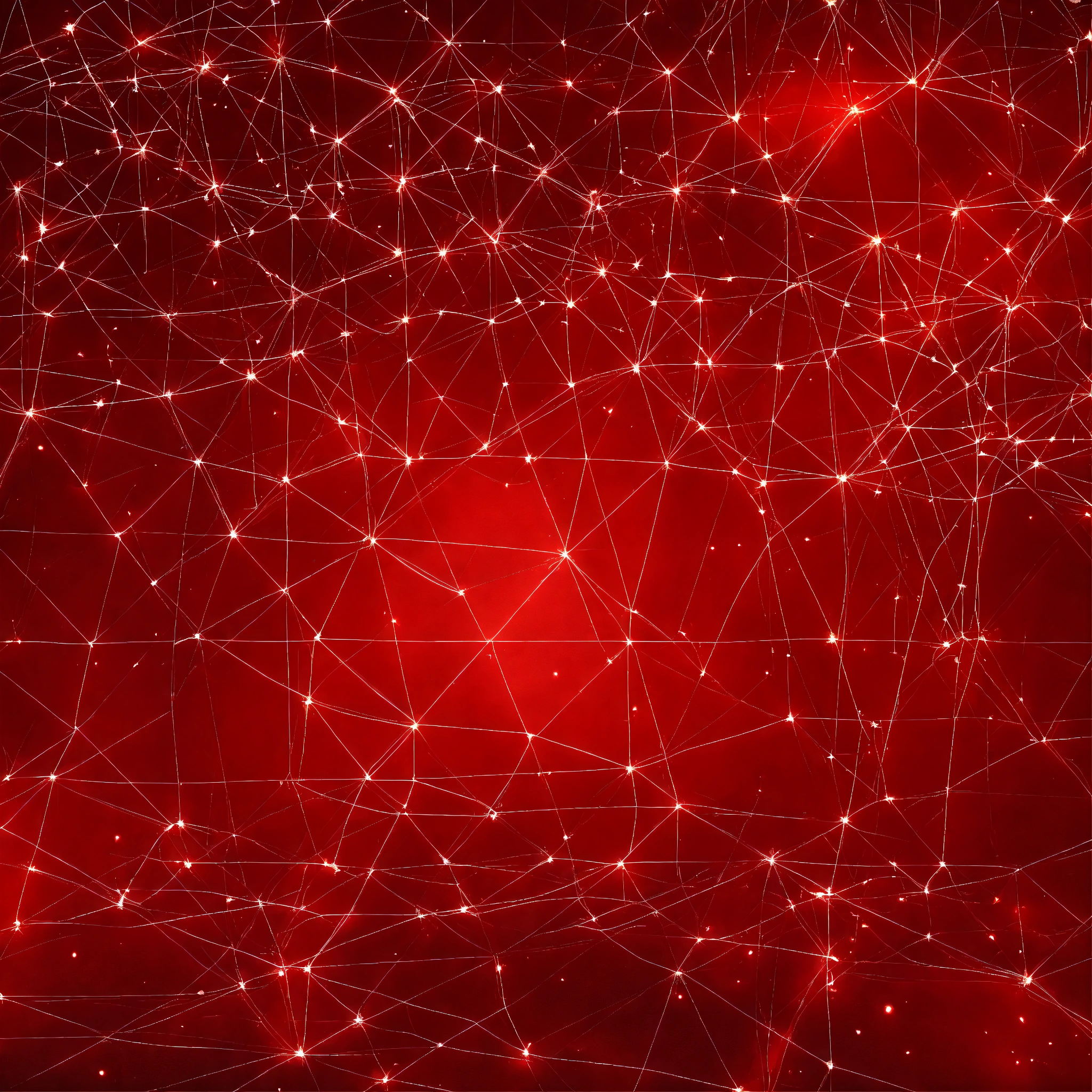 Lexica - Red constellation of stars joined by lines