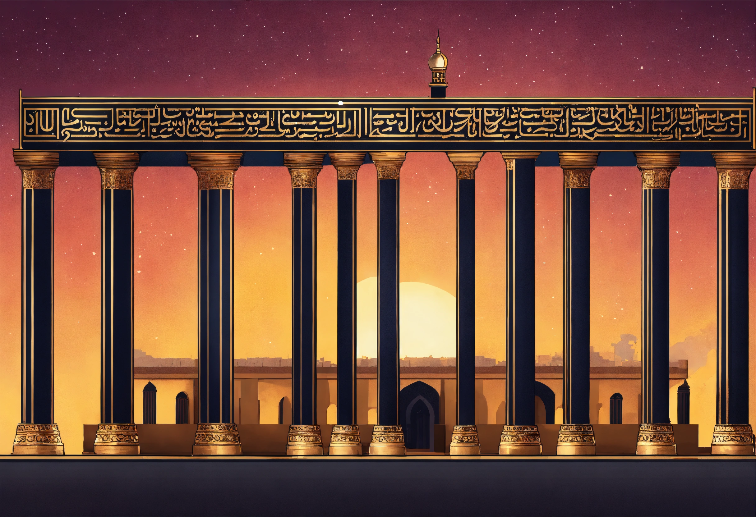 Lexica - Scene 2 The Five Pillars of Islam Prompt Design images for ...