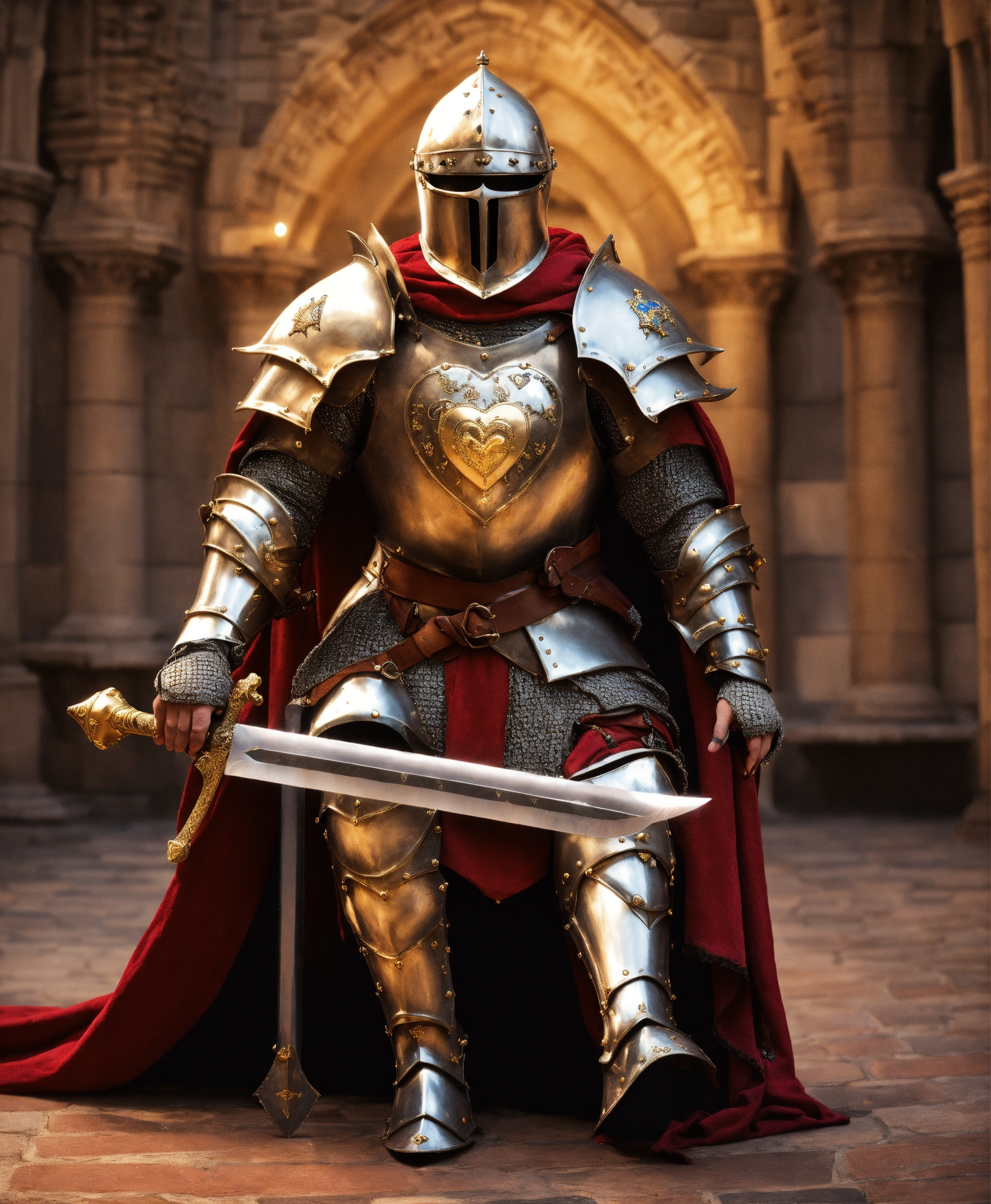 Lexica - Large medieval paladin knight with a huge sword and heart ...