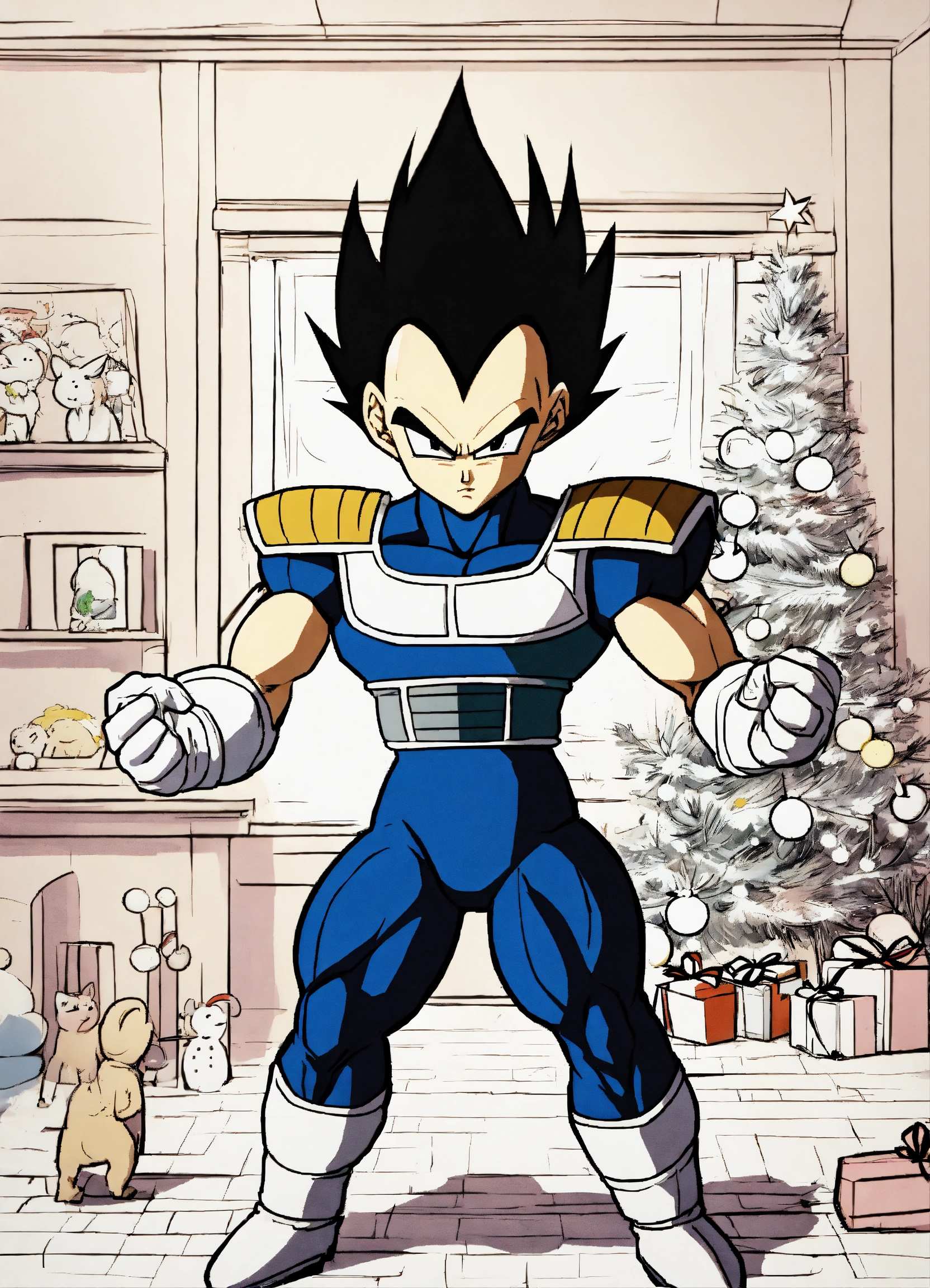 Lexica - Vegeta, Dragon Ball Z Anime, children's book illustration ...