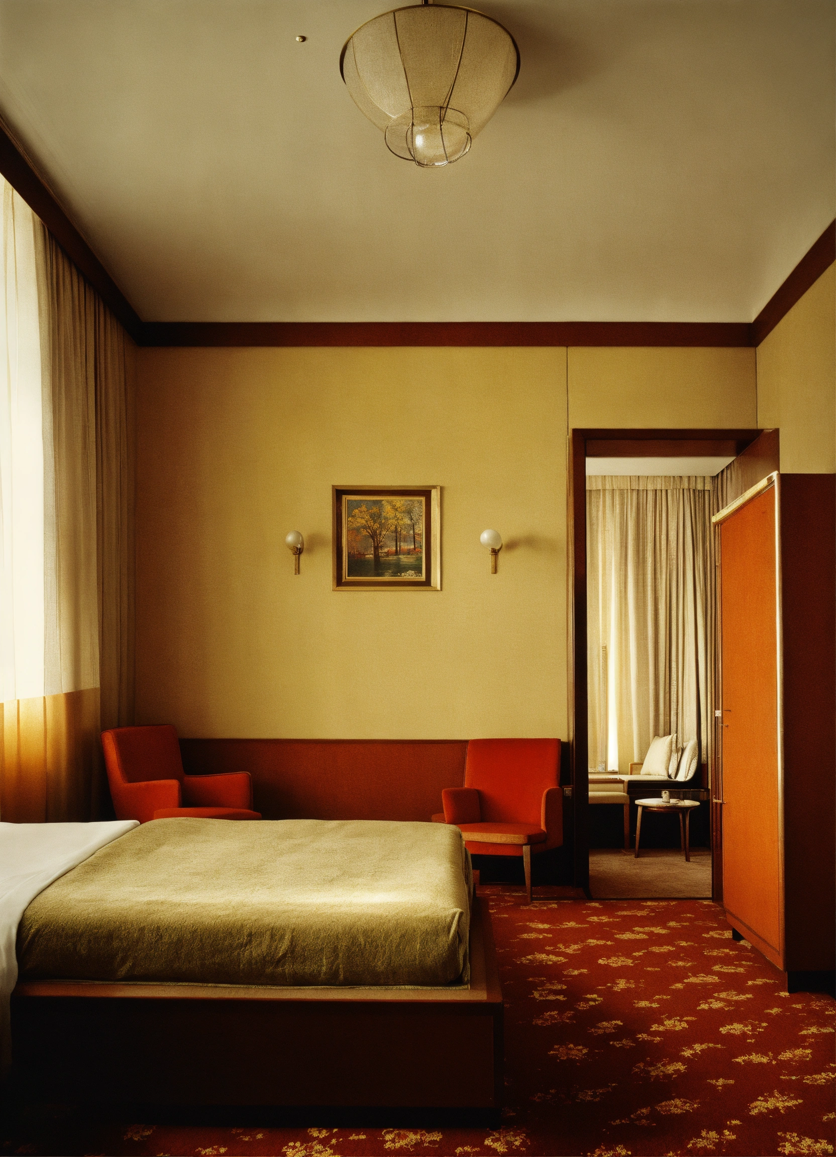 Lexica - Hotel room ussr interior design minimalism 1940