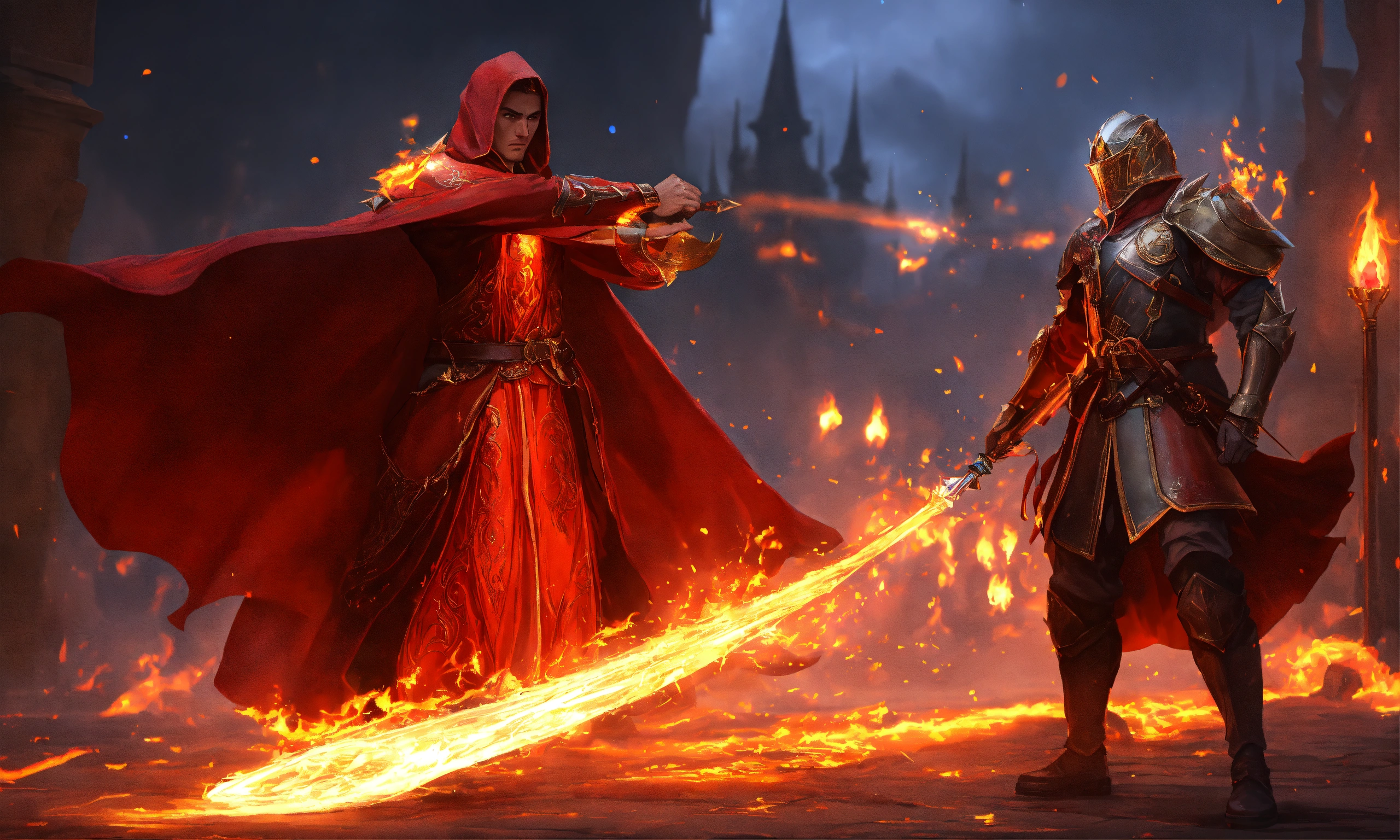 Lexica - Fire shield, shield made of flames, magical shield, magical ...