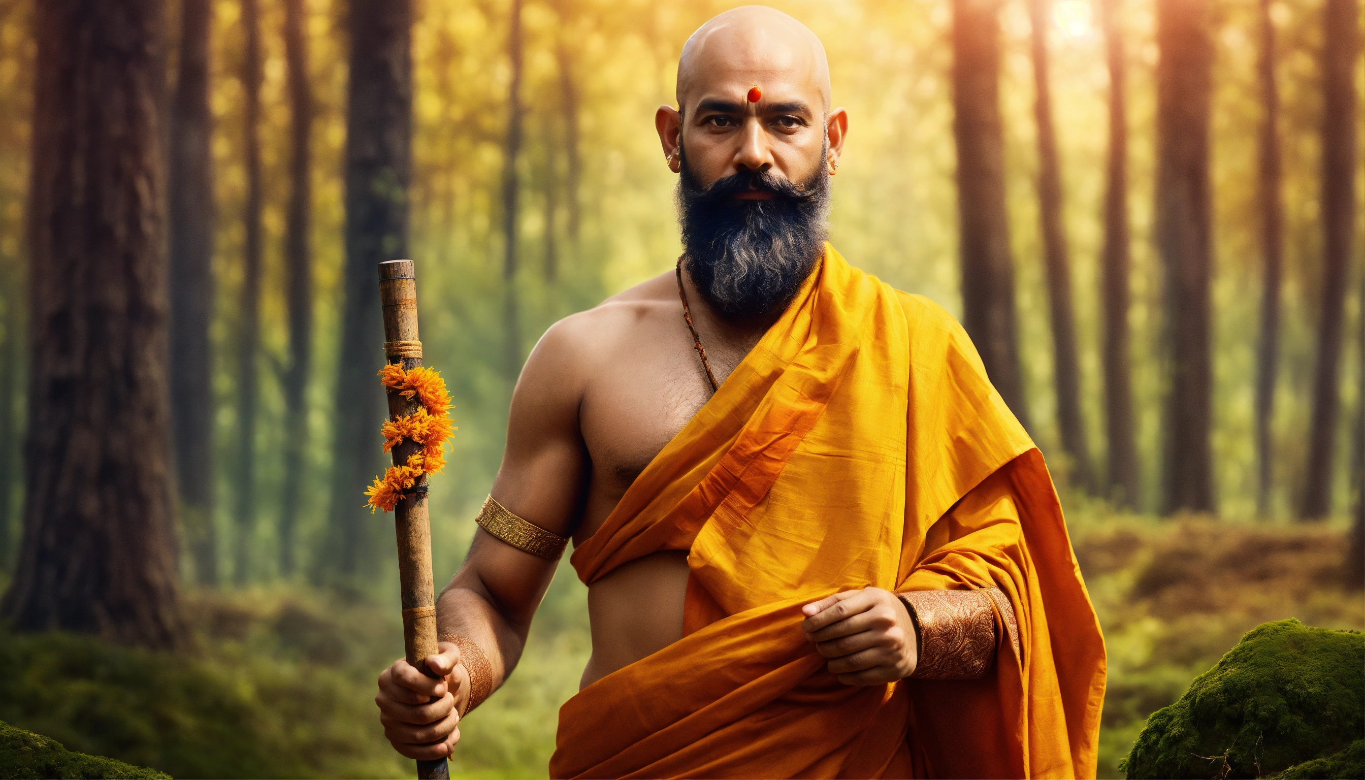 Lexica - Hindu saint without hair and without mustache , beard and ...