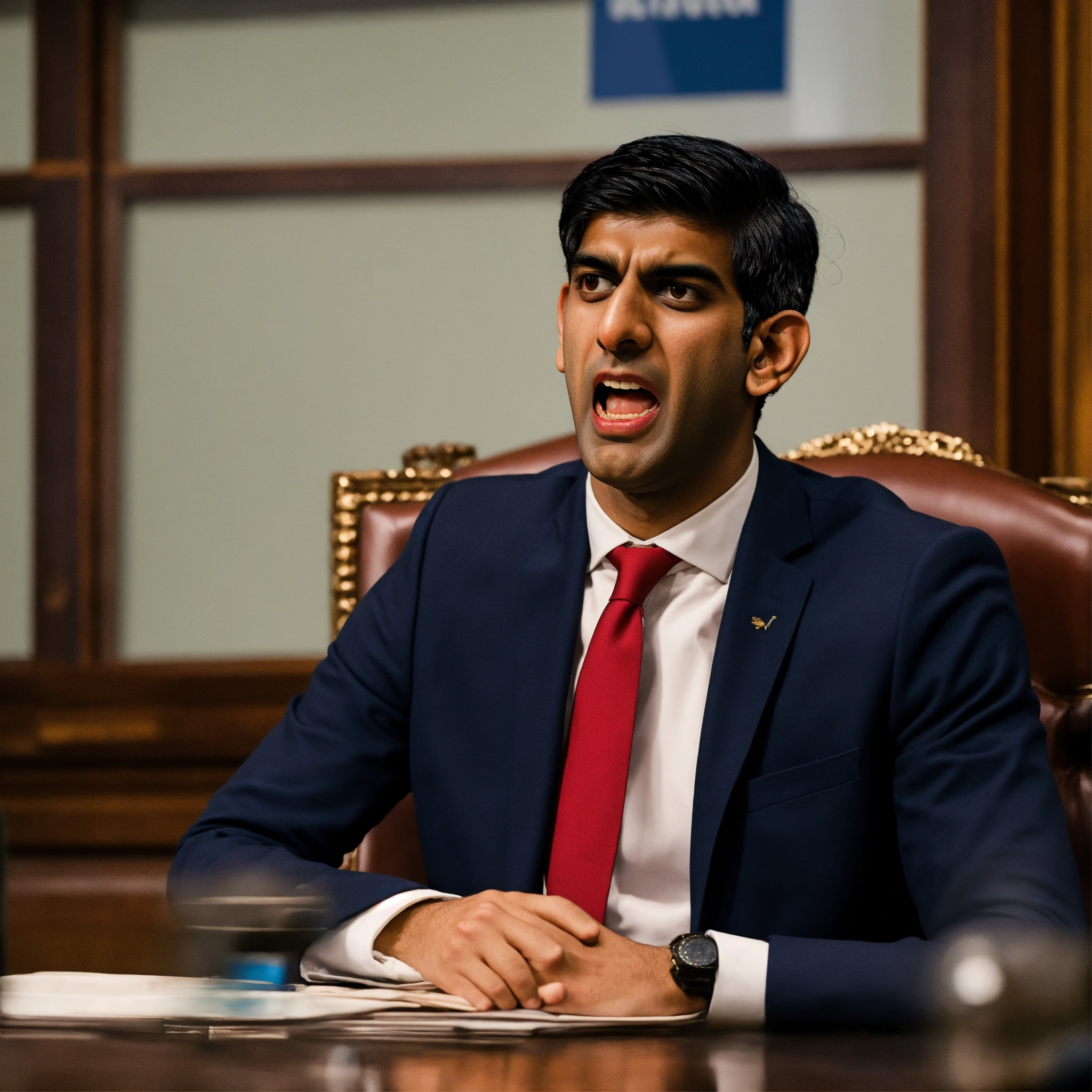 Lexica - Rishi Sunak, MAD, ANGRY, YELLING