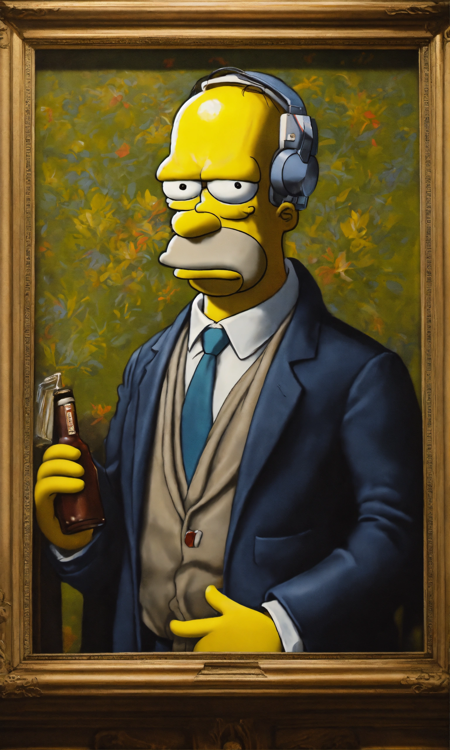 Lexica - Homer simpsons in a secret society, hyper realiste