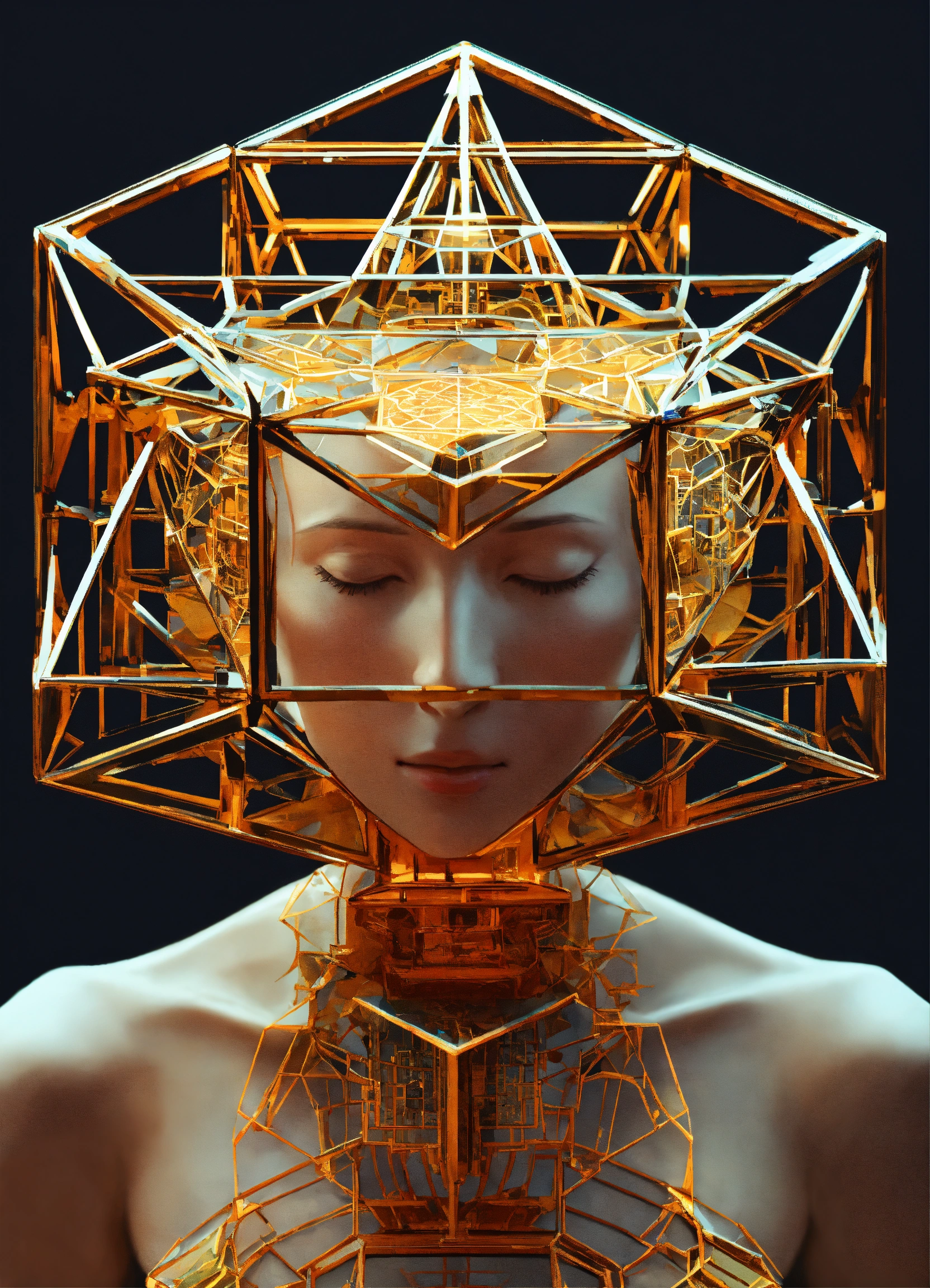 Lexica - Meditation yoga master tesseract body fractal three point ...