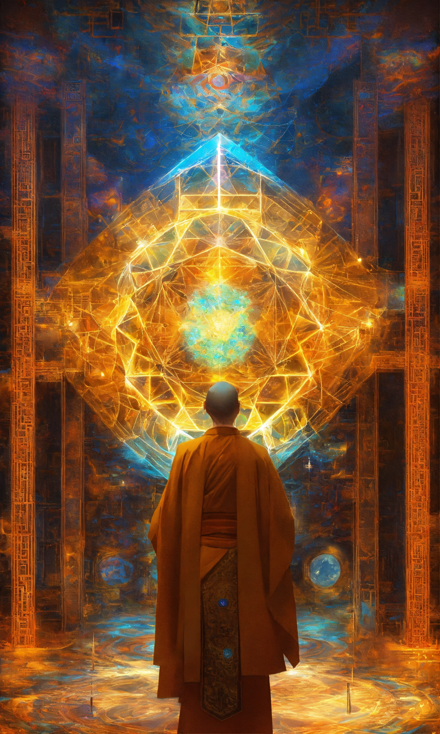 Lexica - 4th dimension complex fractal geometry tesseracts daoist monk ...