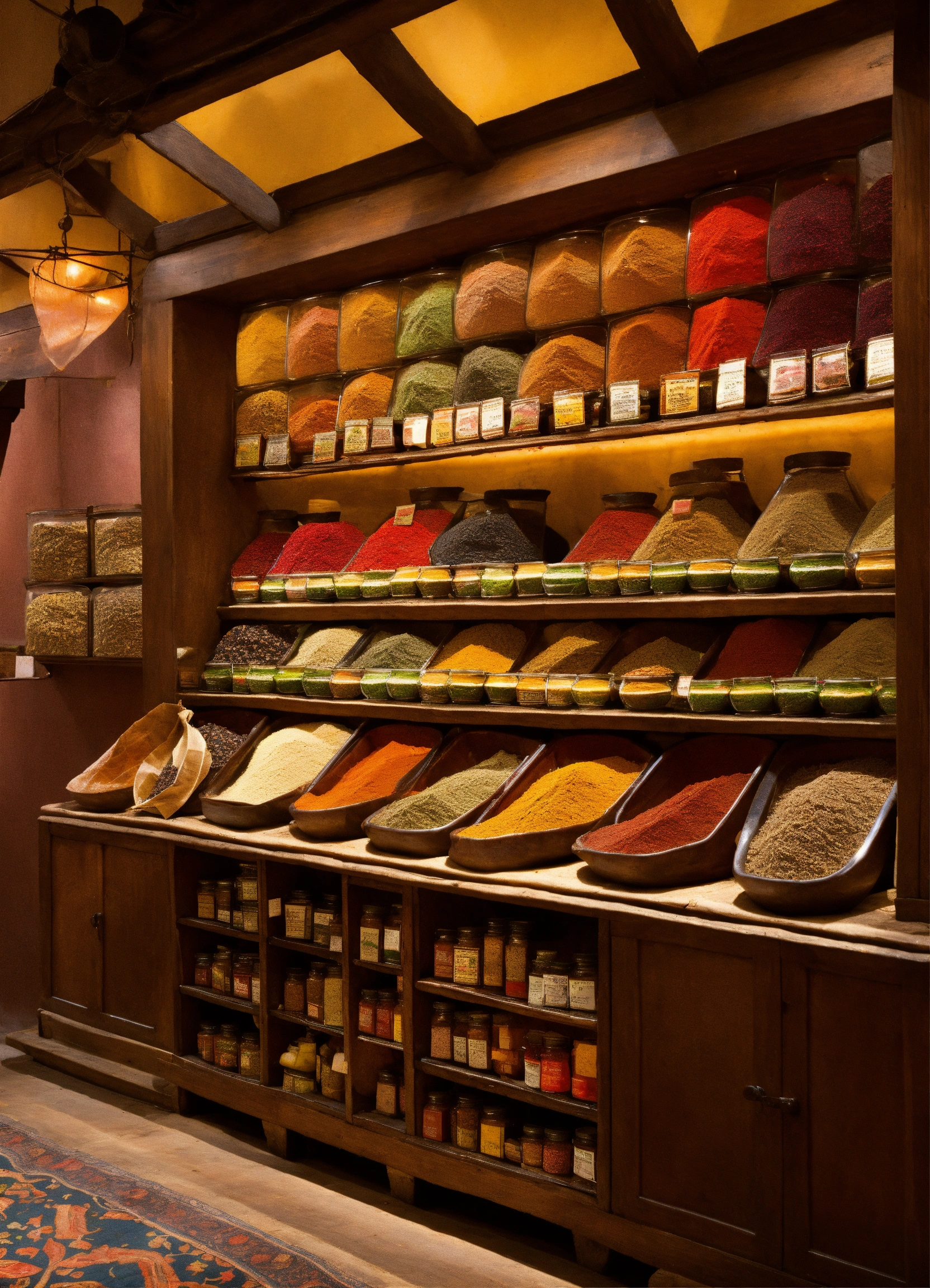 Lexica - Indian restaurant, a vibrant spice bazaar theme, Spice Market ...