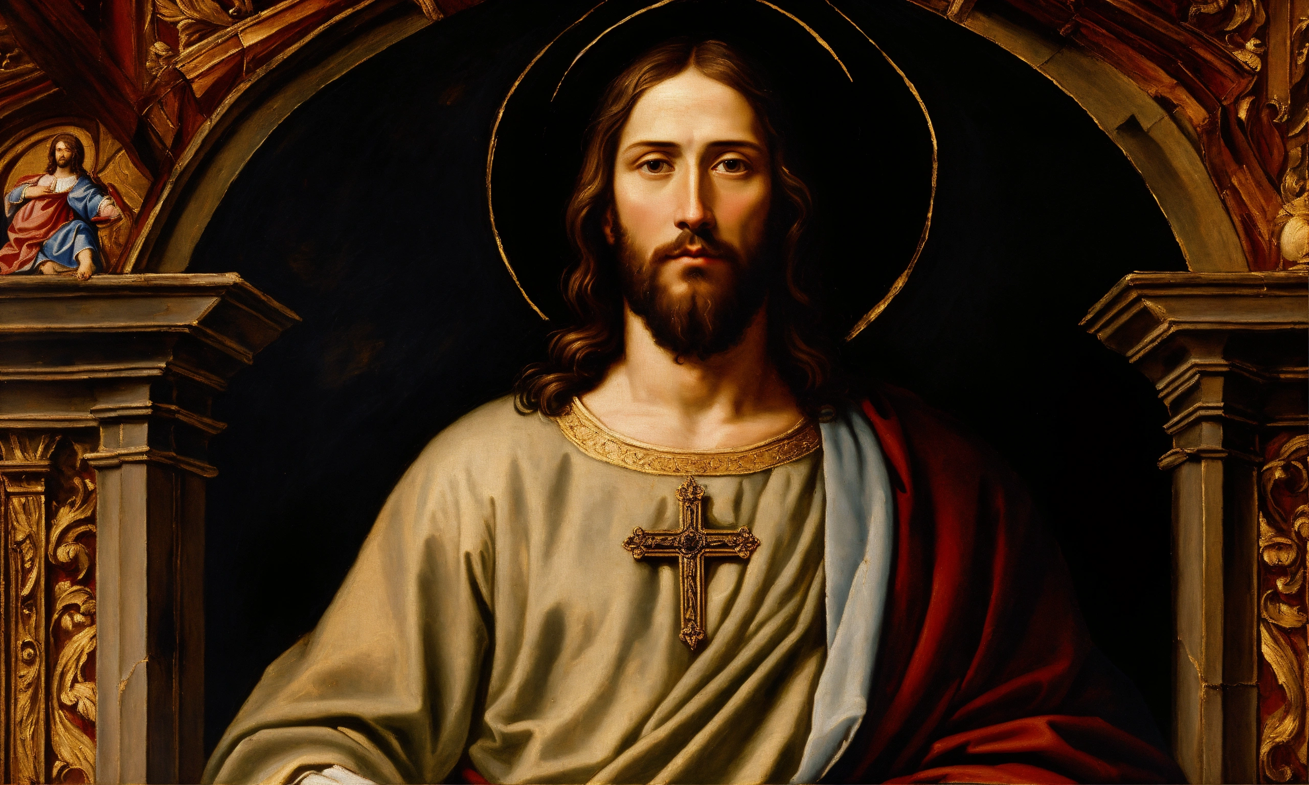 Lexica - Renaissance oil painting of jesus christ