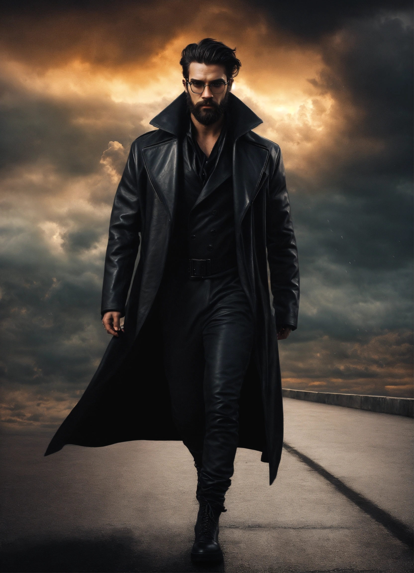 Lexica - Evil hipster wizard, a handsome white male evil god, a ...