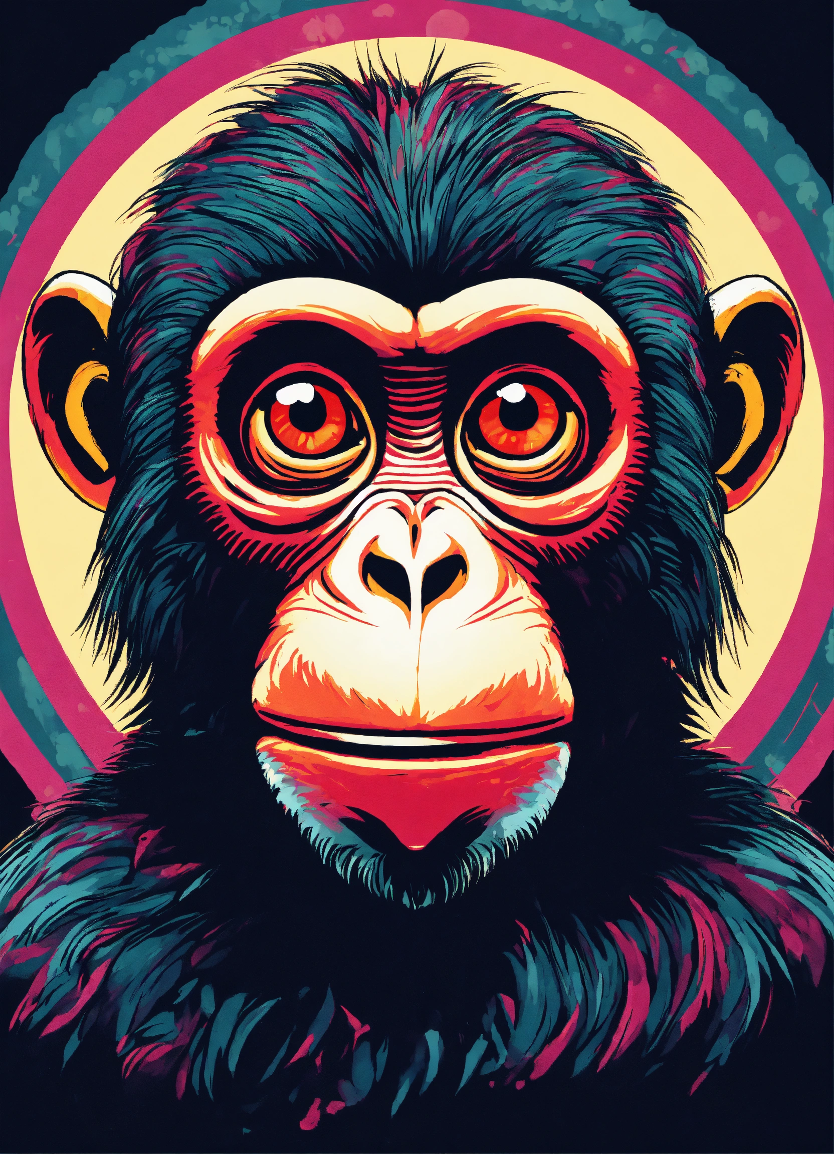 Lexica - Hypnotized monkey dancing, brainwashed, mind controlled, with ...