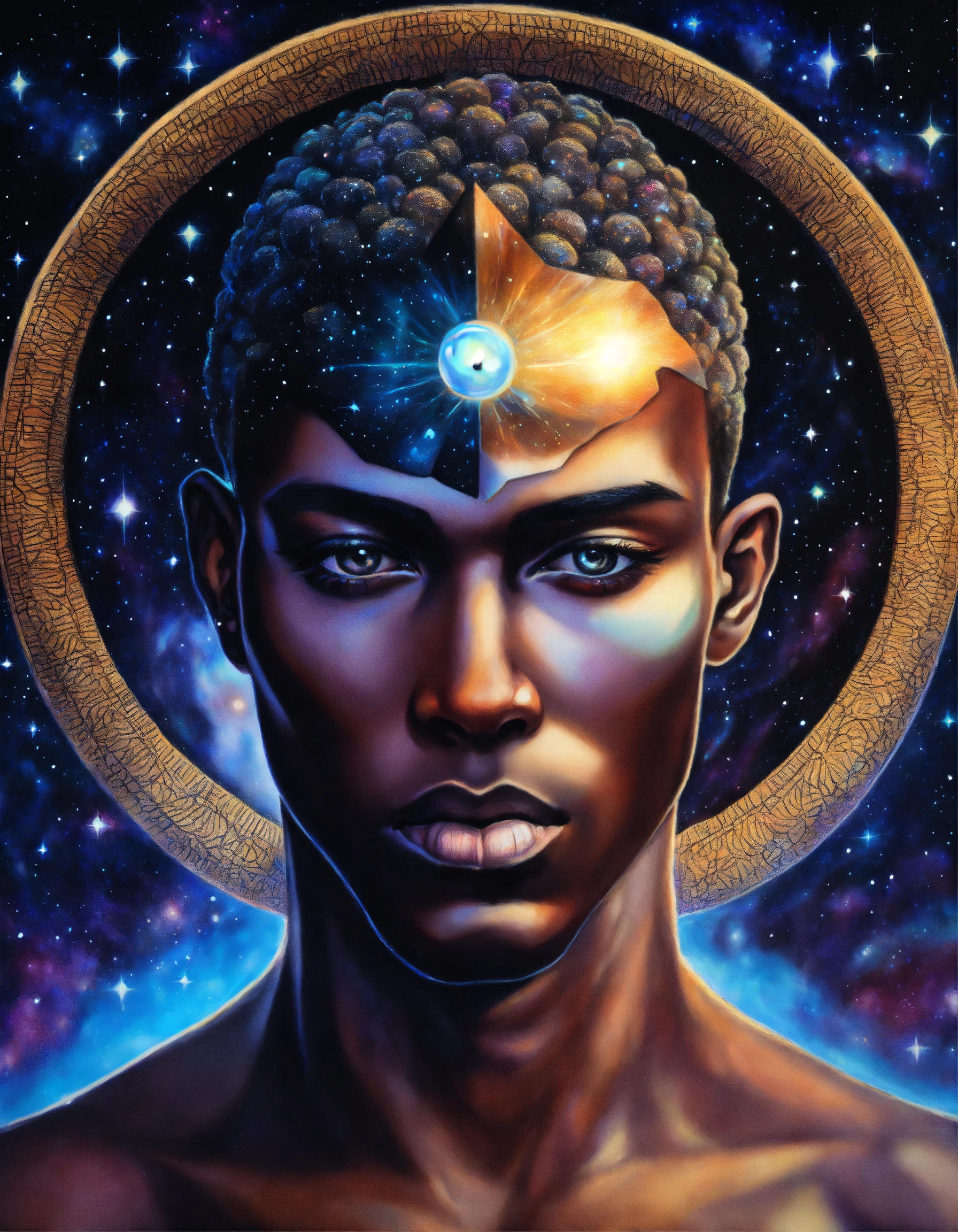 Lexica - Beautifull realistic colored pencil drawing of shadow male ...