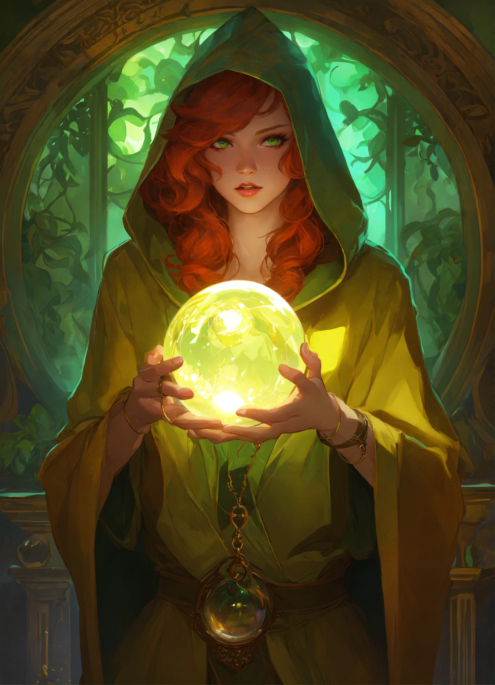 Lexica - Hooded old, aged witch future seer witch divination room ...