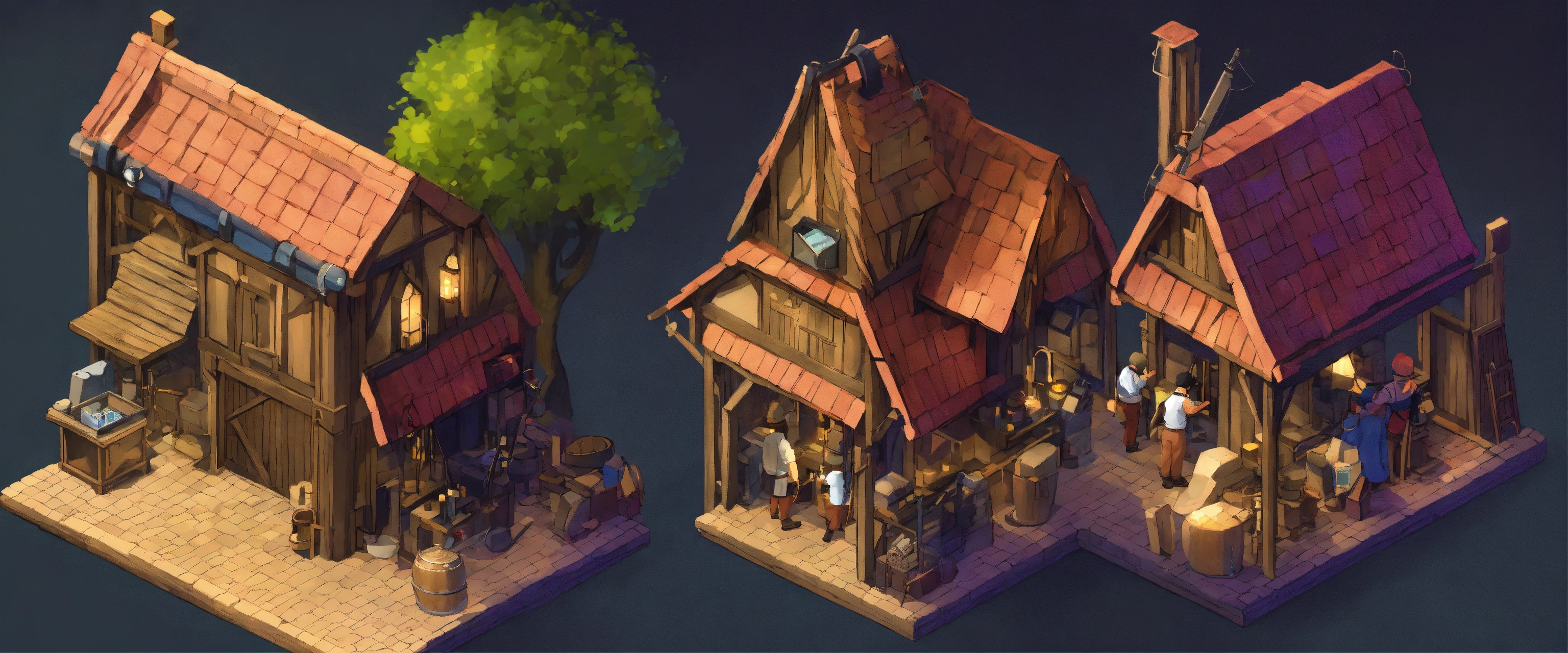 Lexica - Blacksmith, isometric