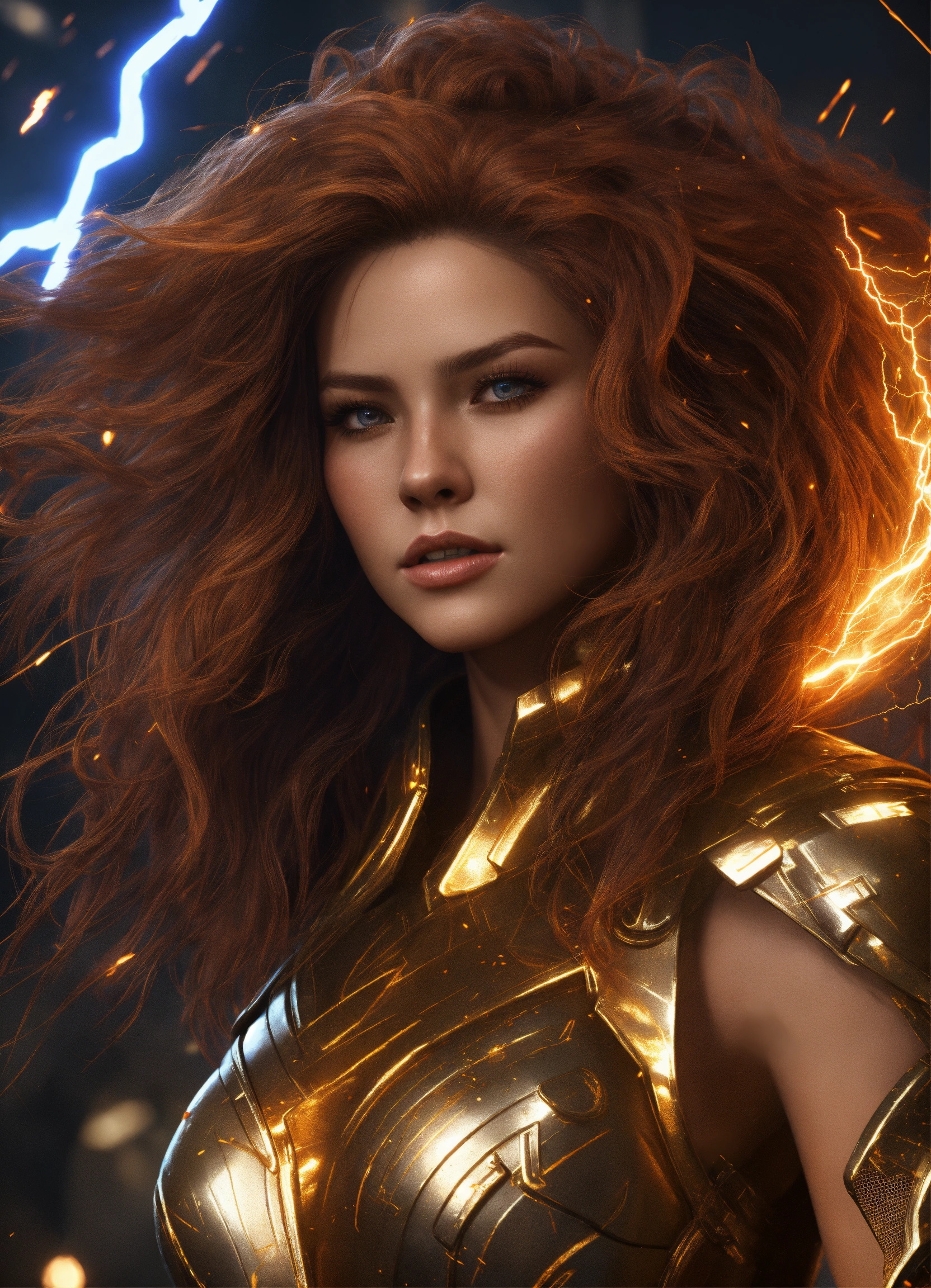Lexica - "legendary lightning goddess", bolts, sparks, electricity, big ...