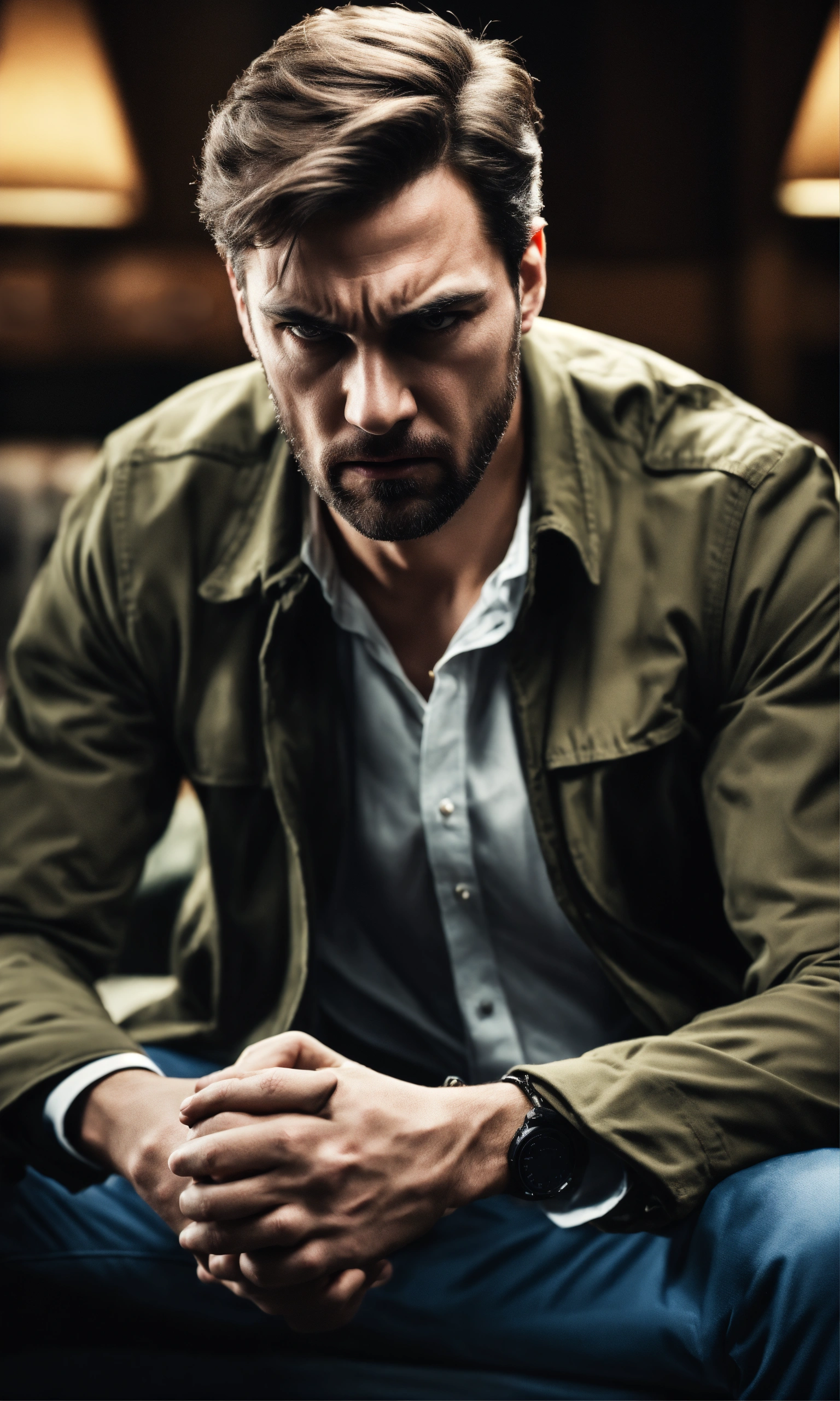 Lexica - Cinematic photo of angry controlling man, high resolution ...