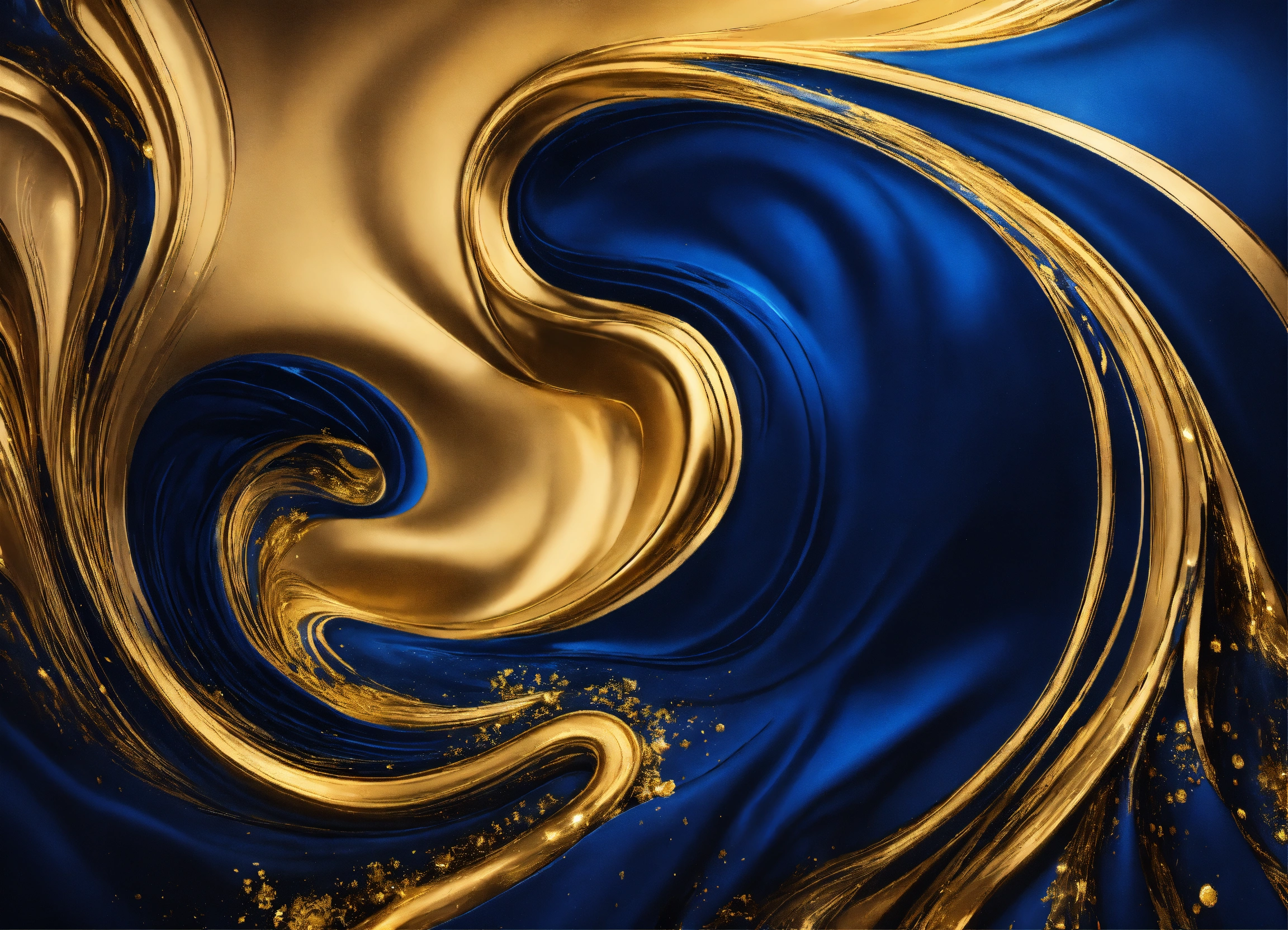 Lexica - Luxury masculine lavish fusion of dark blue dominant and gold ...