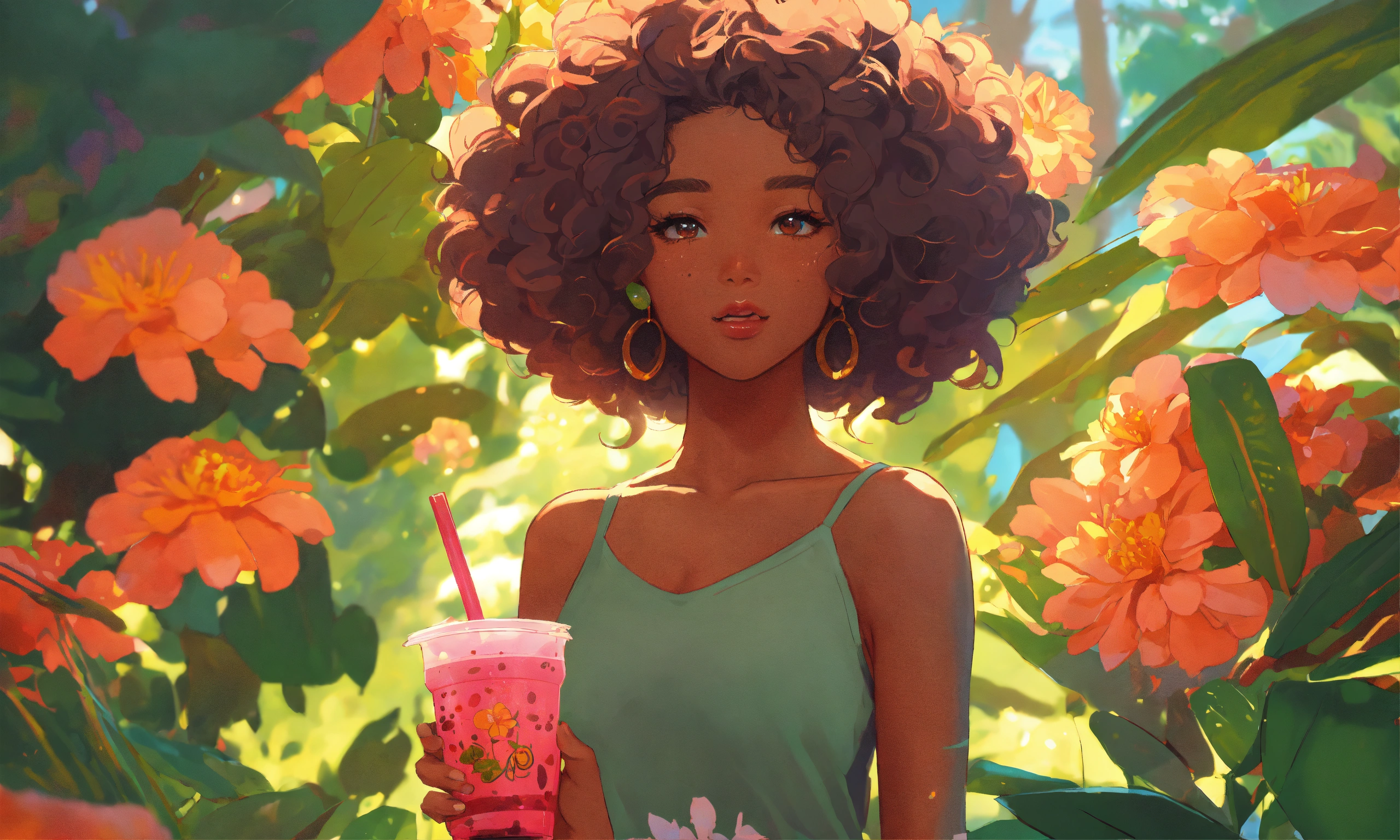 Lexica - BOBA Tea VECTOR, curly locks, joy, boba tea, milk tea, island ...